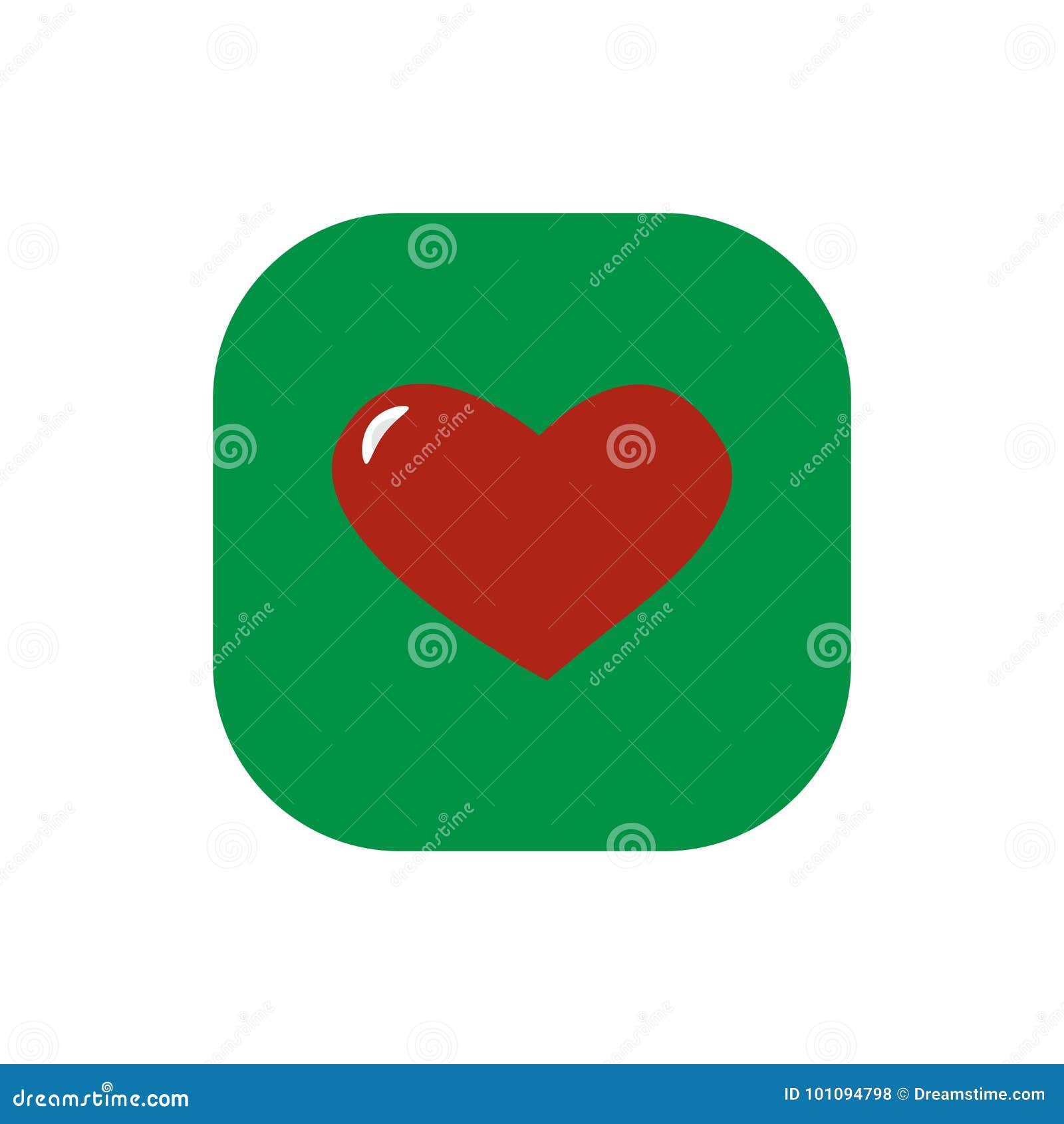 Heart square icon vector stock vector. Illustration of silhouette ...