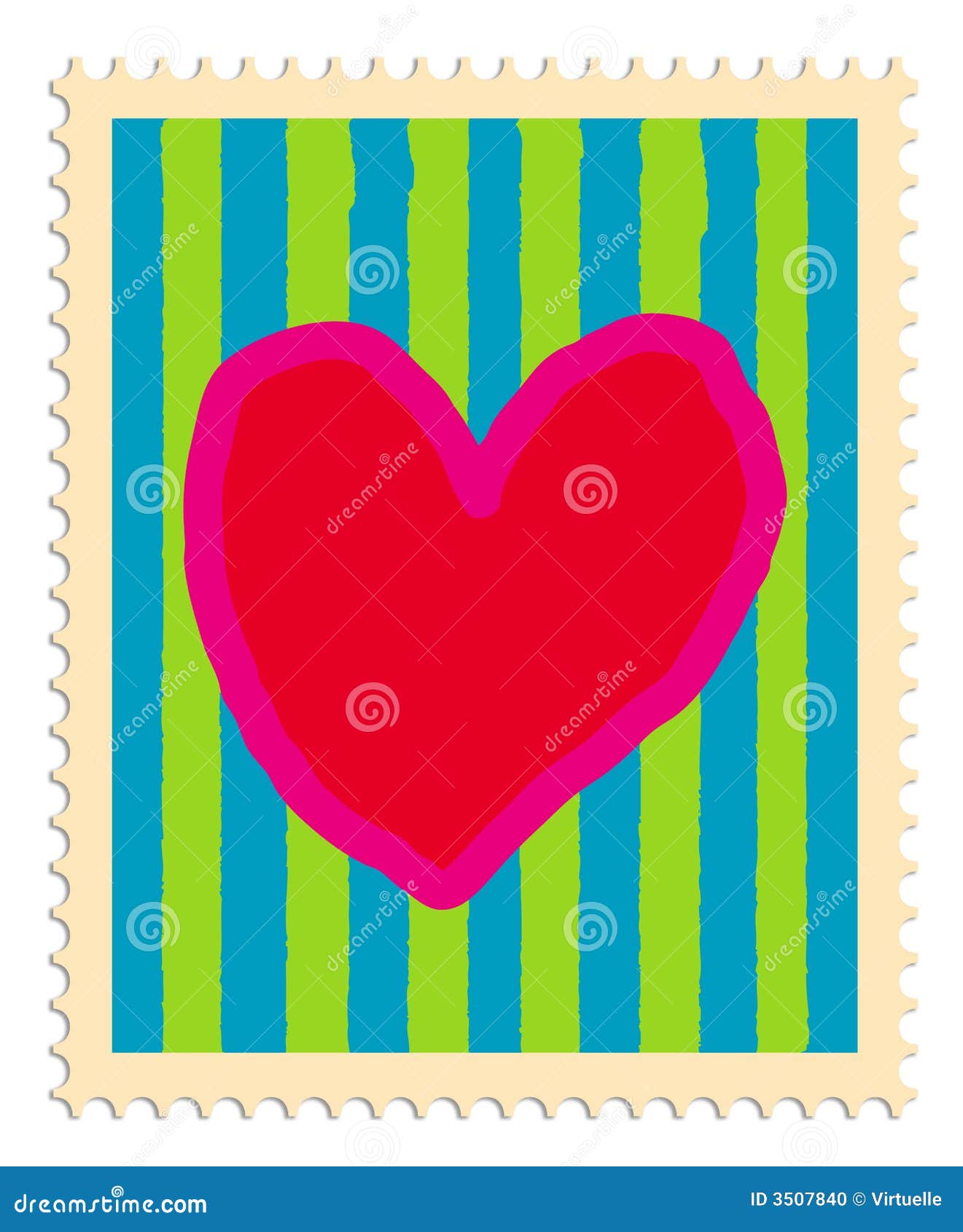 Heart stamp stock vector. Illustration of background, heart - 3507840