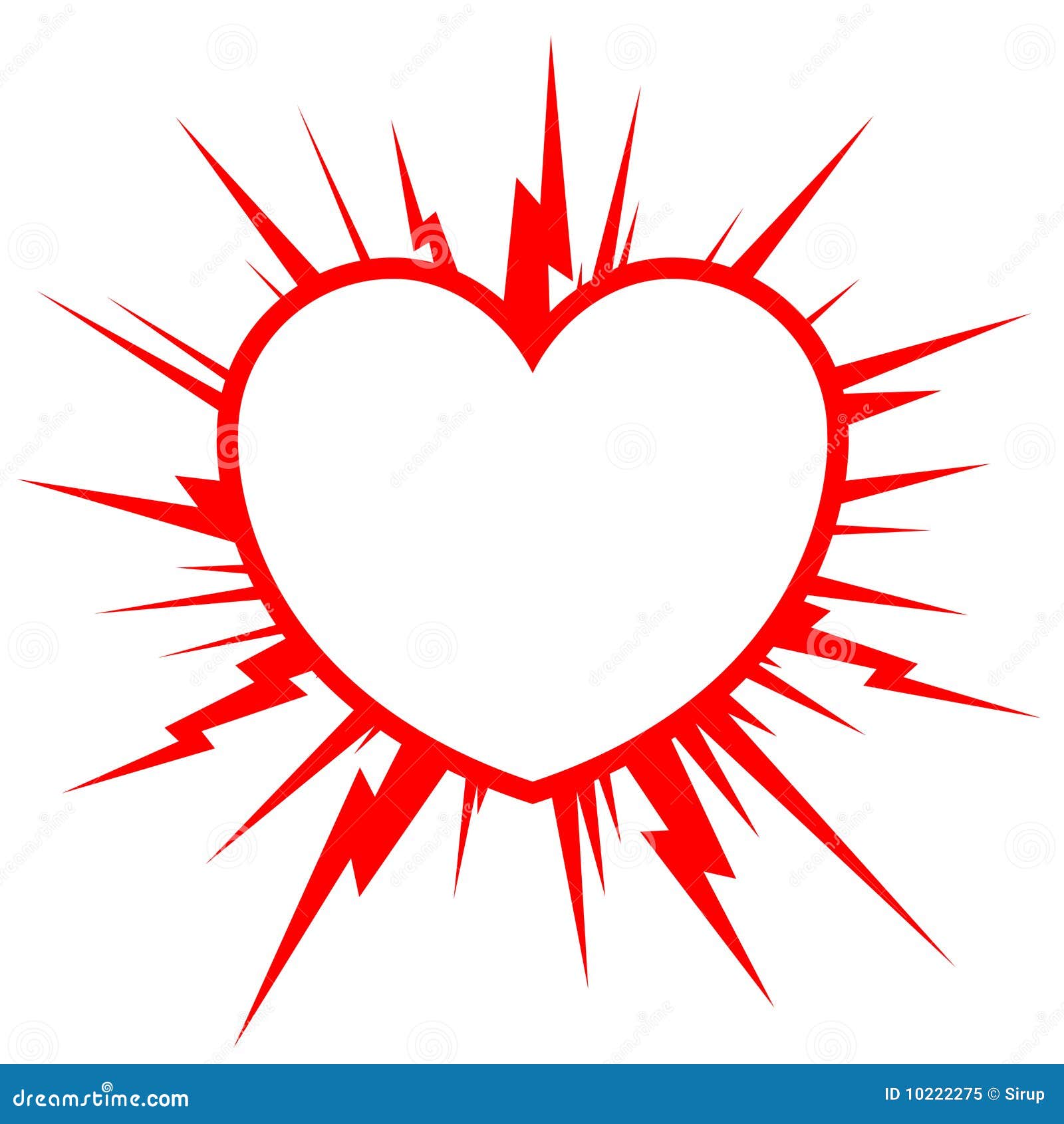Heart starburst stock vector. Illustration of swirl, explode - 10222275