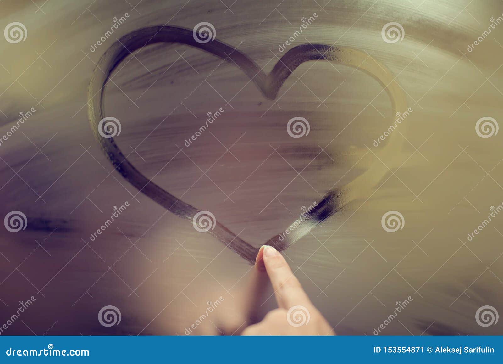 Heart on Steamed Up Mirror in the Bathroom Stock Image - Image of ...