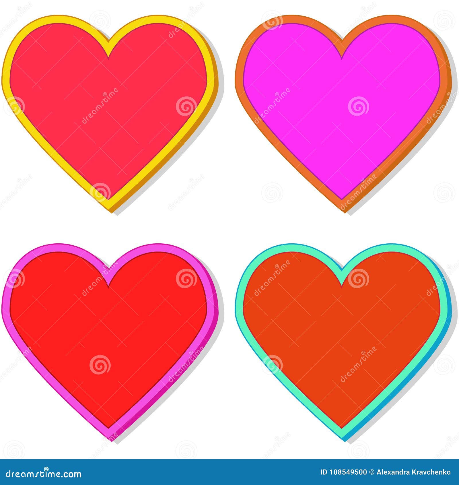 Heart_stickers иллюстрация вектора. иллюстрации насчитывающей мило ...