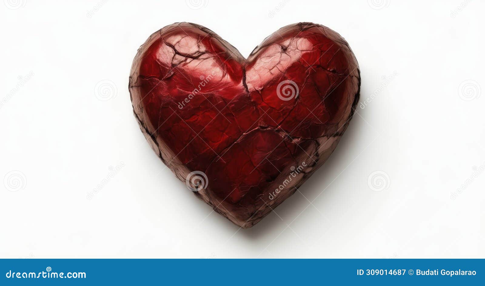A Heart of Stone, a Symbol of Enduring Love Stock Illustration ...