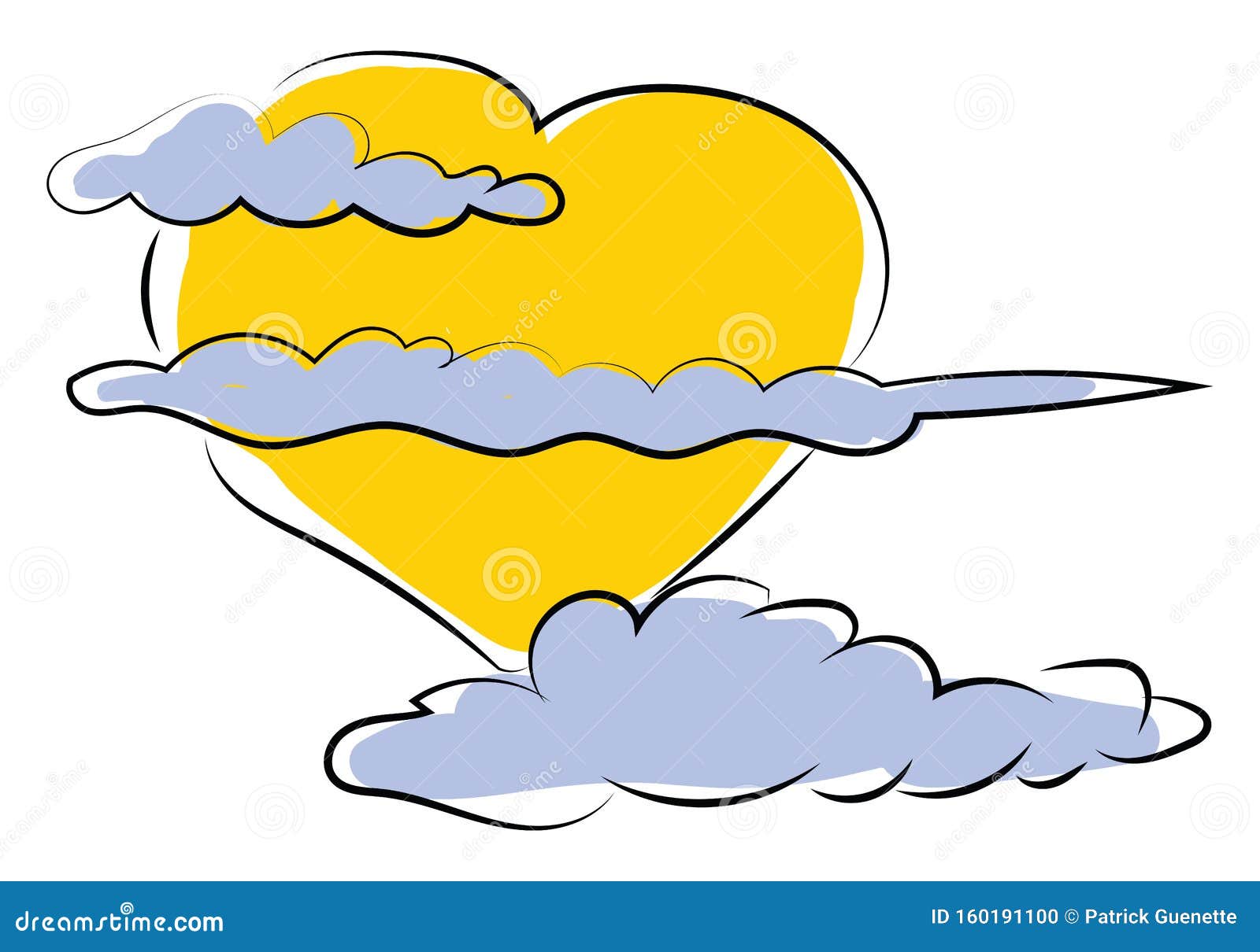 Heart Sun, Illustration, Vector Stock Vector - Illustration of romantic ...