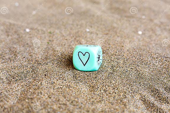 Heart and Sun Weather Symbols on Sides of Blu Plastic Cube. Funny ... Heart and Sun Weather Symbols on Sides of Blu Plastic Cube. Funny ...