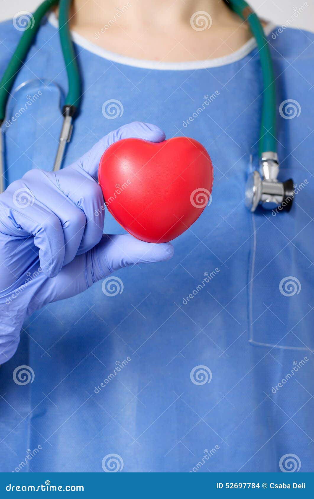 Heart in surgeon s hand stock photo. Image of blue, doctor - 52697784