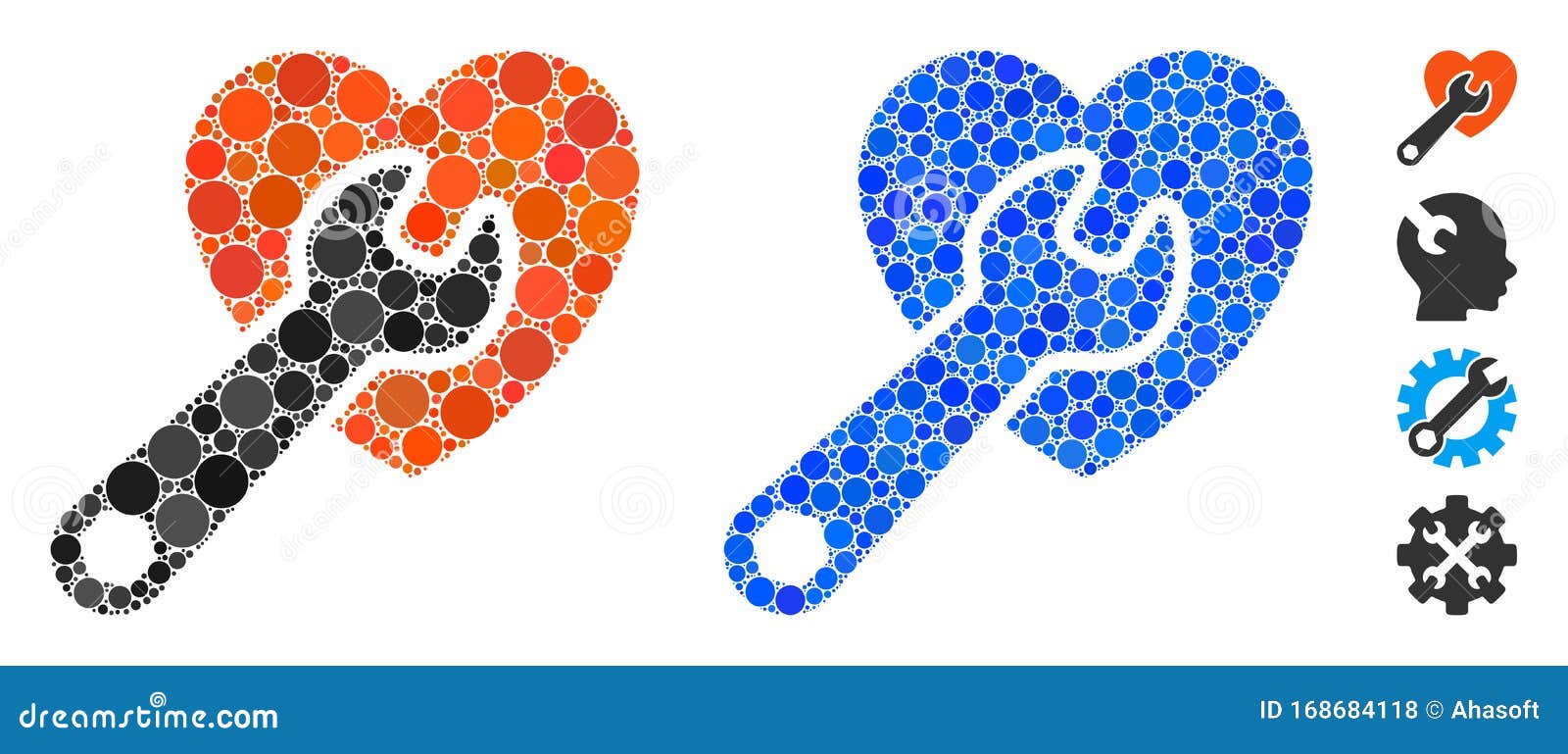 Heart Surgery Mosaic Icon of Circle Dots Stock Illustration ...