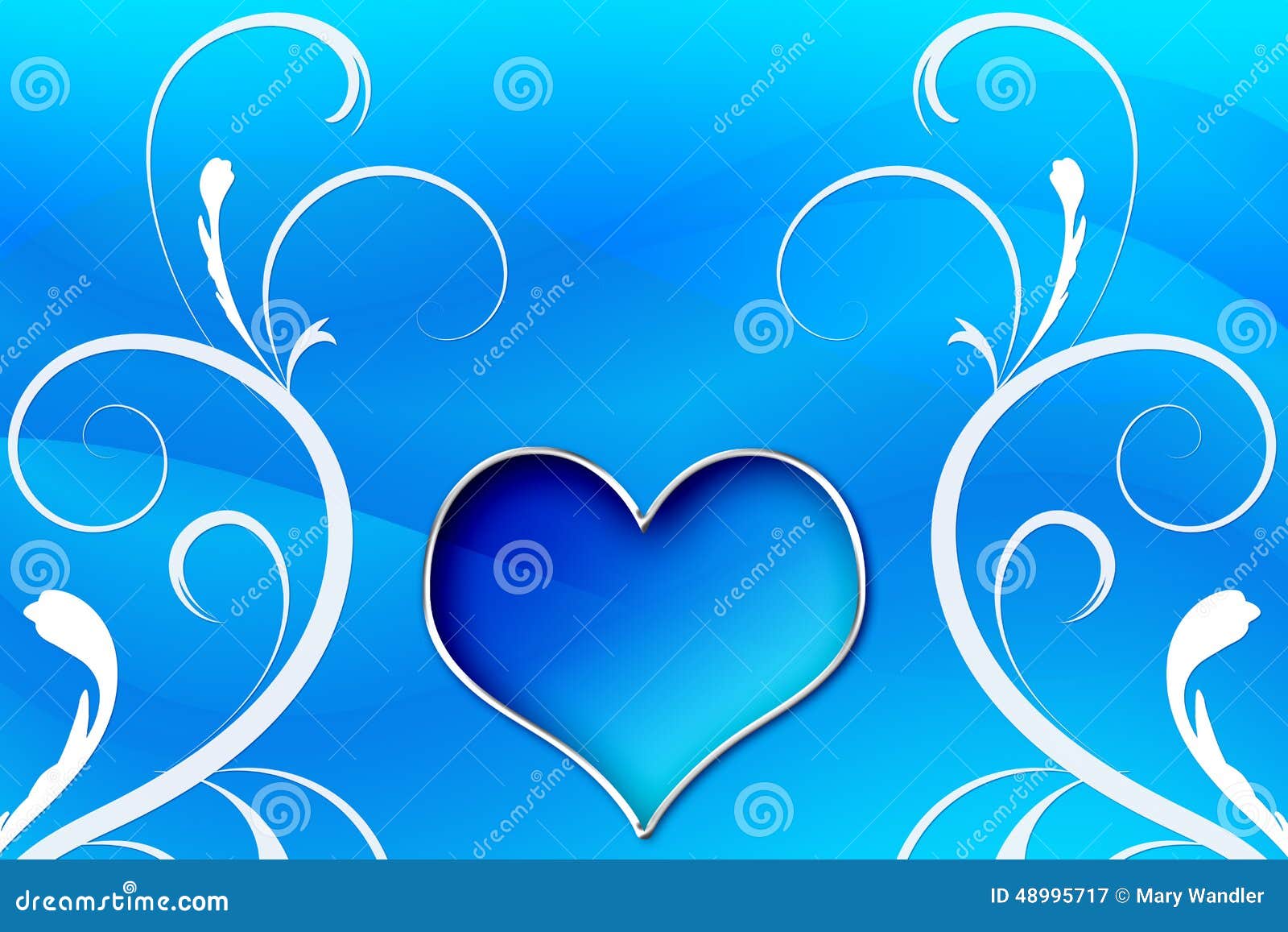 Heart Swirls stock illustration. Illustration of emotions - 48995717