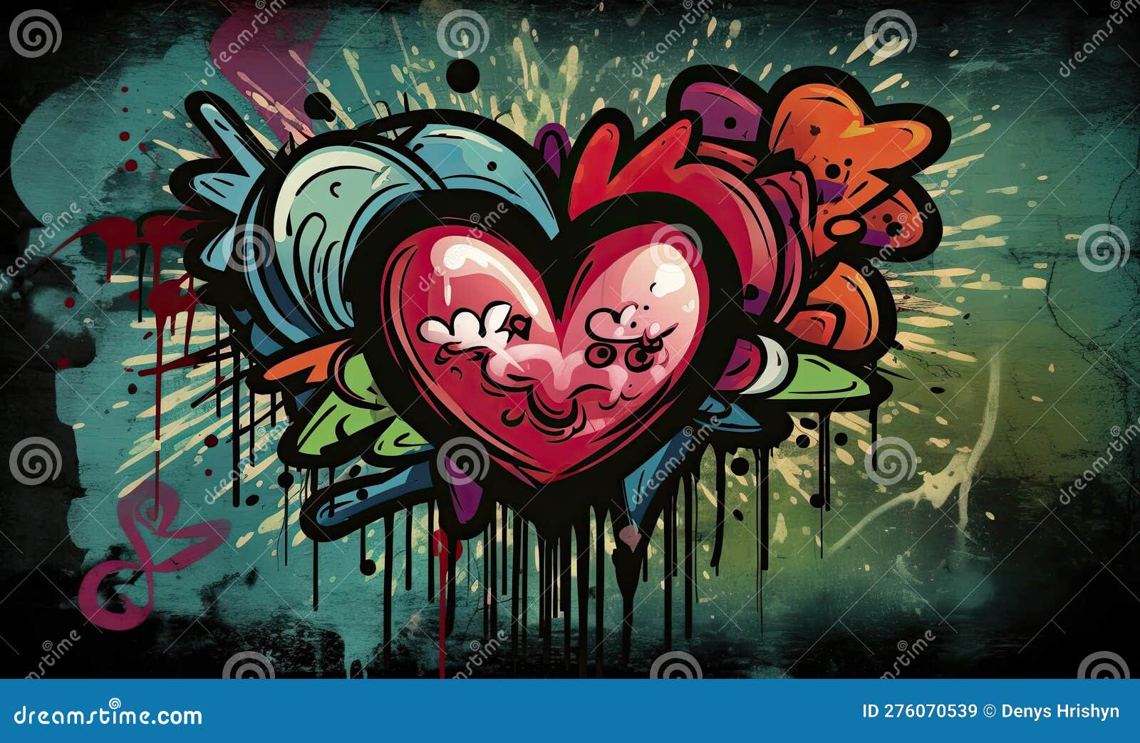 Graffiti Art Hearts