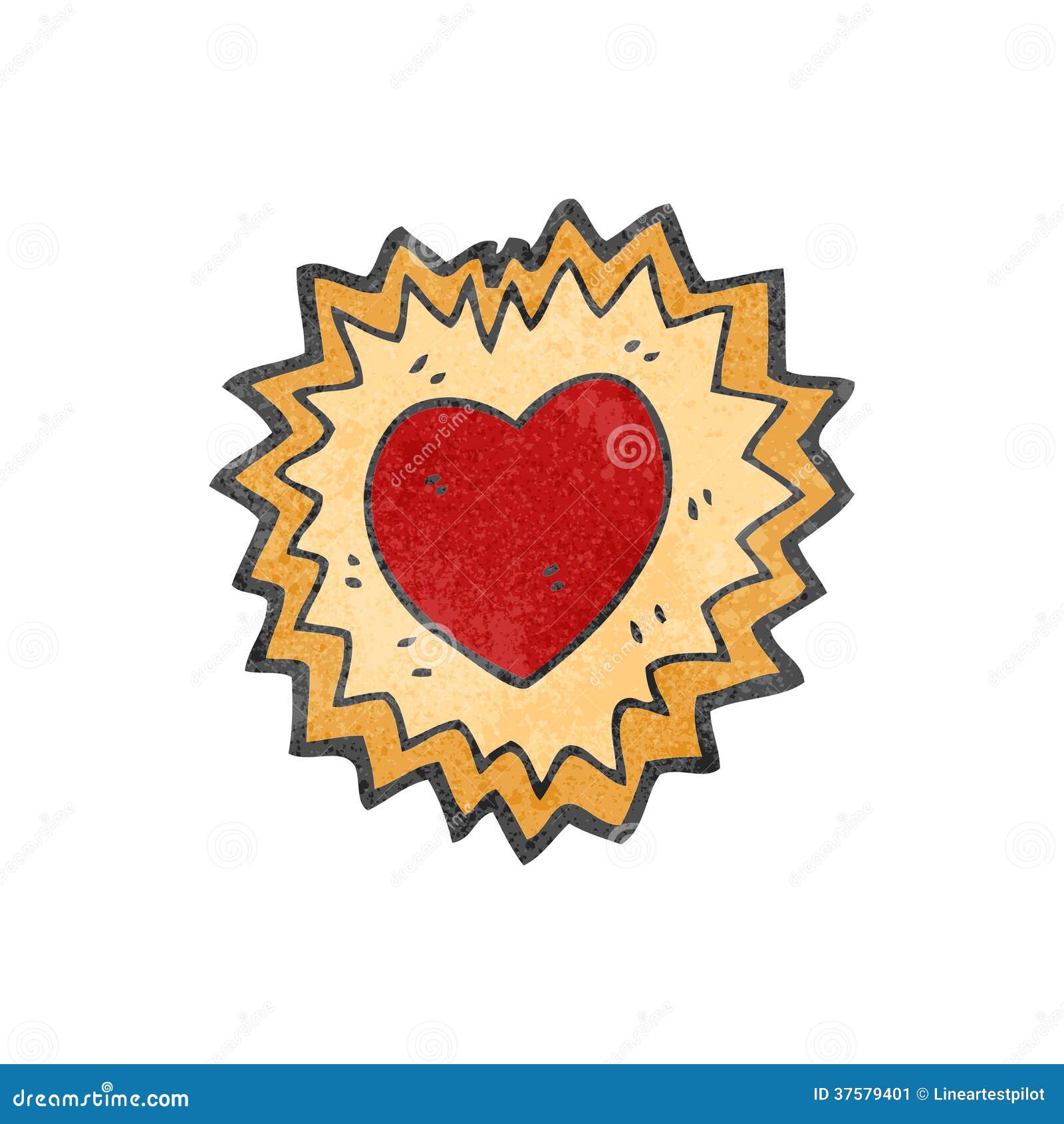 Heart symbol cartoon stock vector. Illustration of cartoon - 37579401