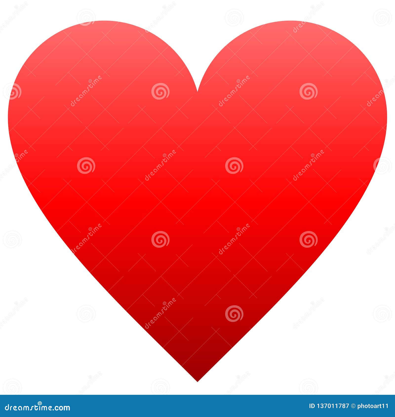 Heart Symbol Icon - Red Gradient, Isolated - Vector Stock Vector ...
