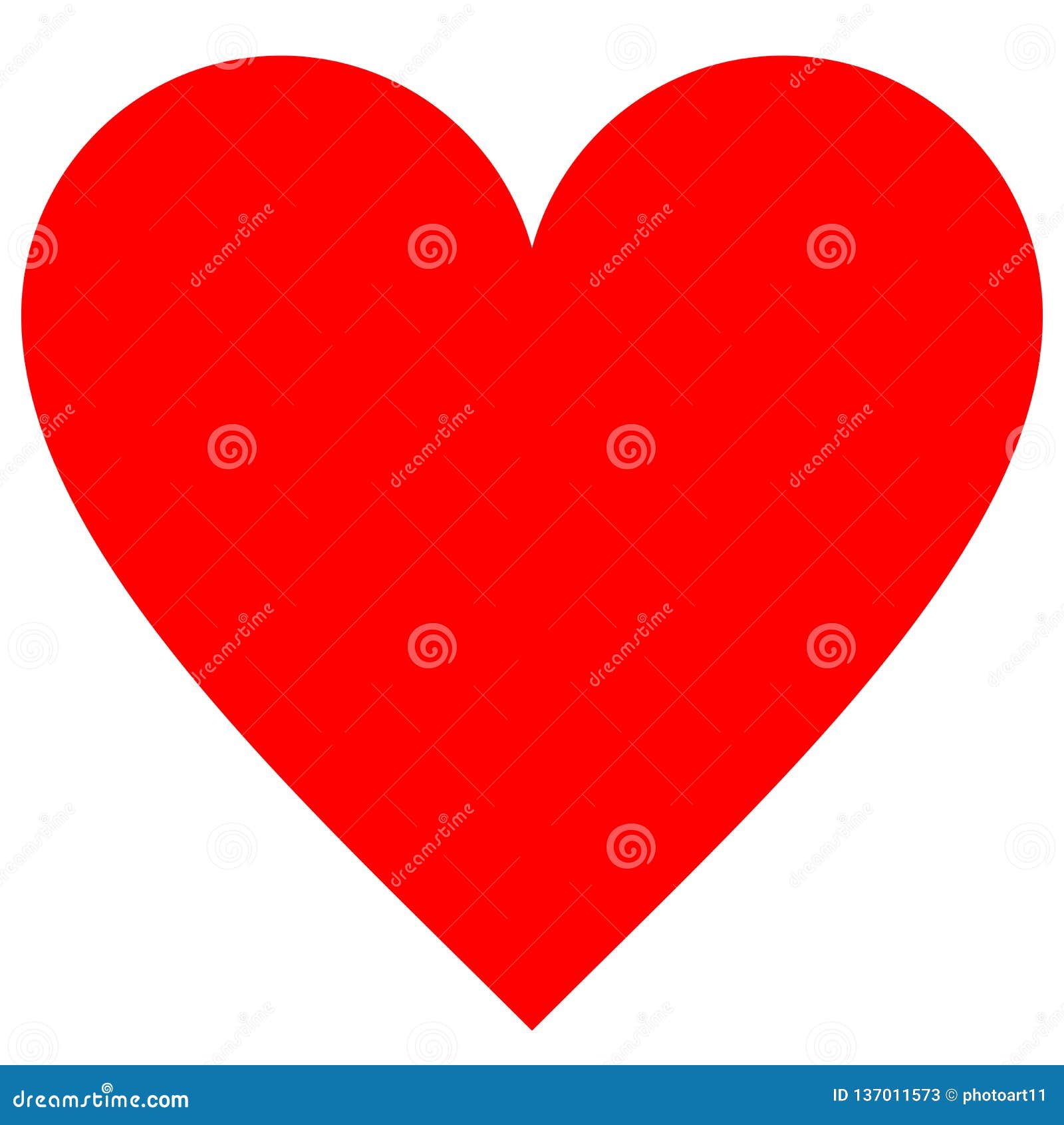 Heart Symbol Icon - Red Simple, Isolated - Vector Stock Vector ...