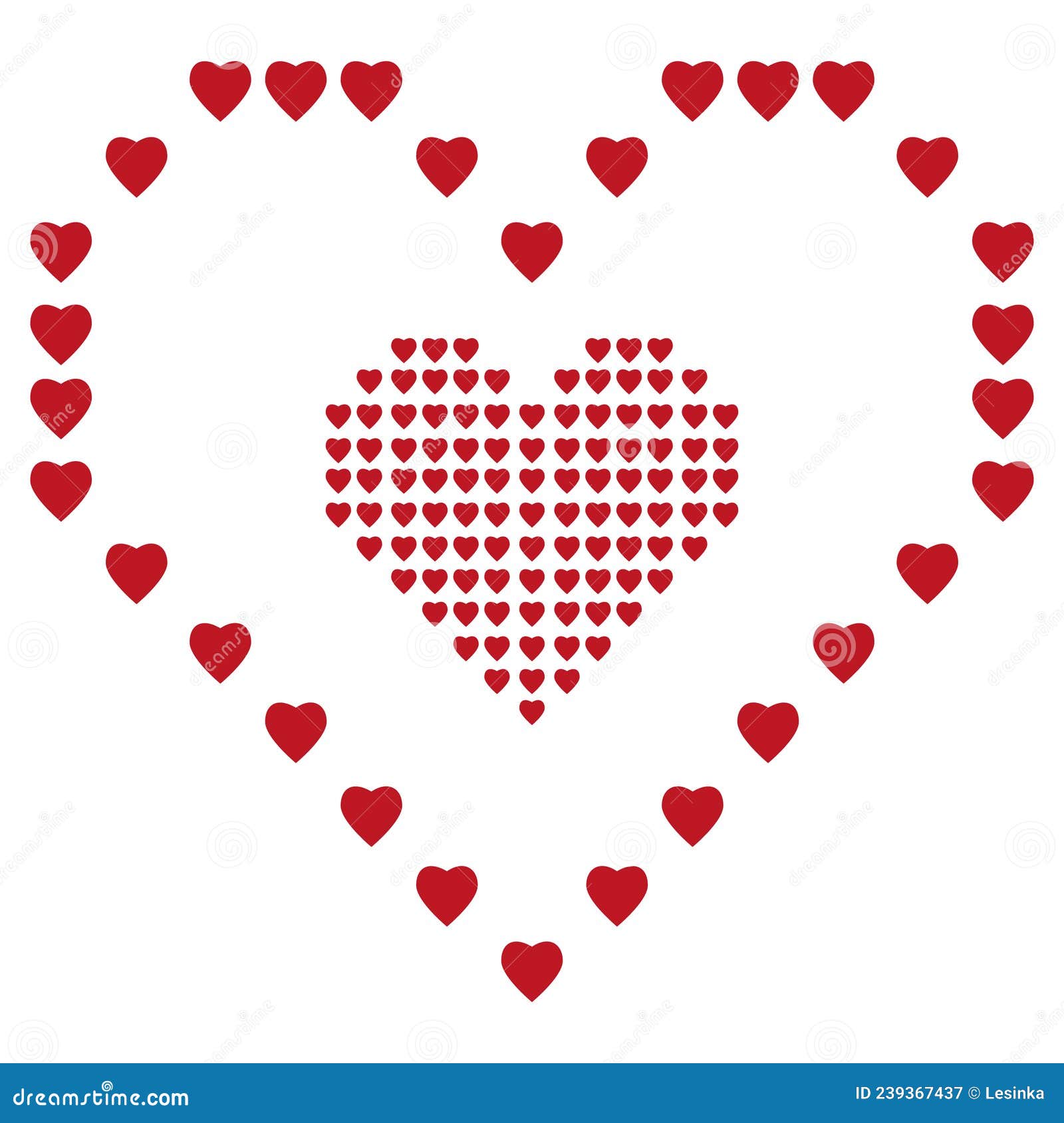 Heart is a Symbol of Love, Color Vector Illustration on a White ...
