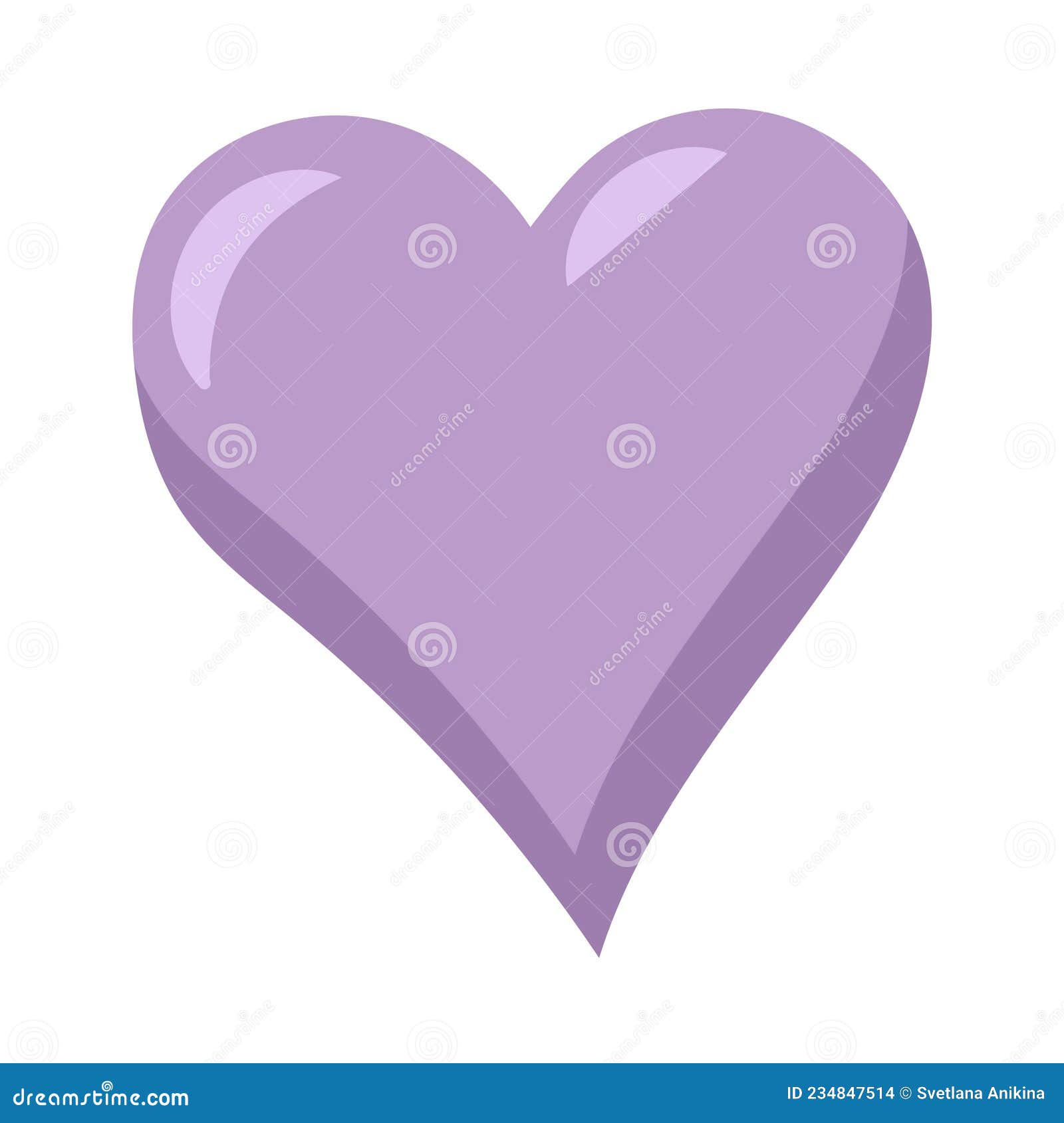 The Heart Symbol. a Simple Element on a White Background. Computer ...