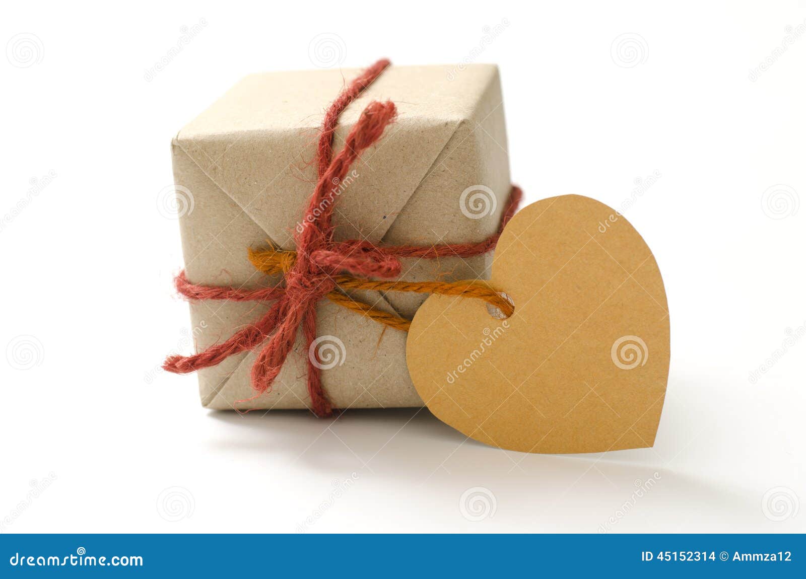 Heart tag with gift box stock photo. Image of cardboard - 45152314