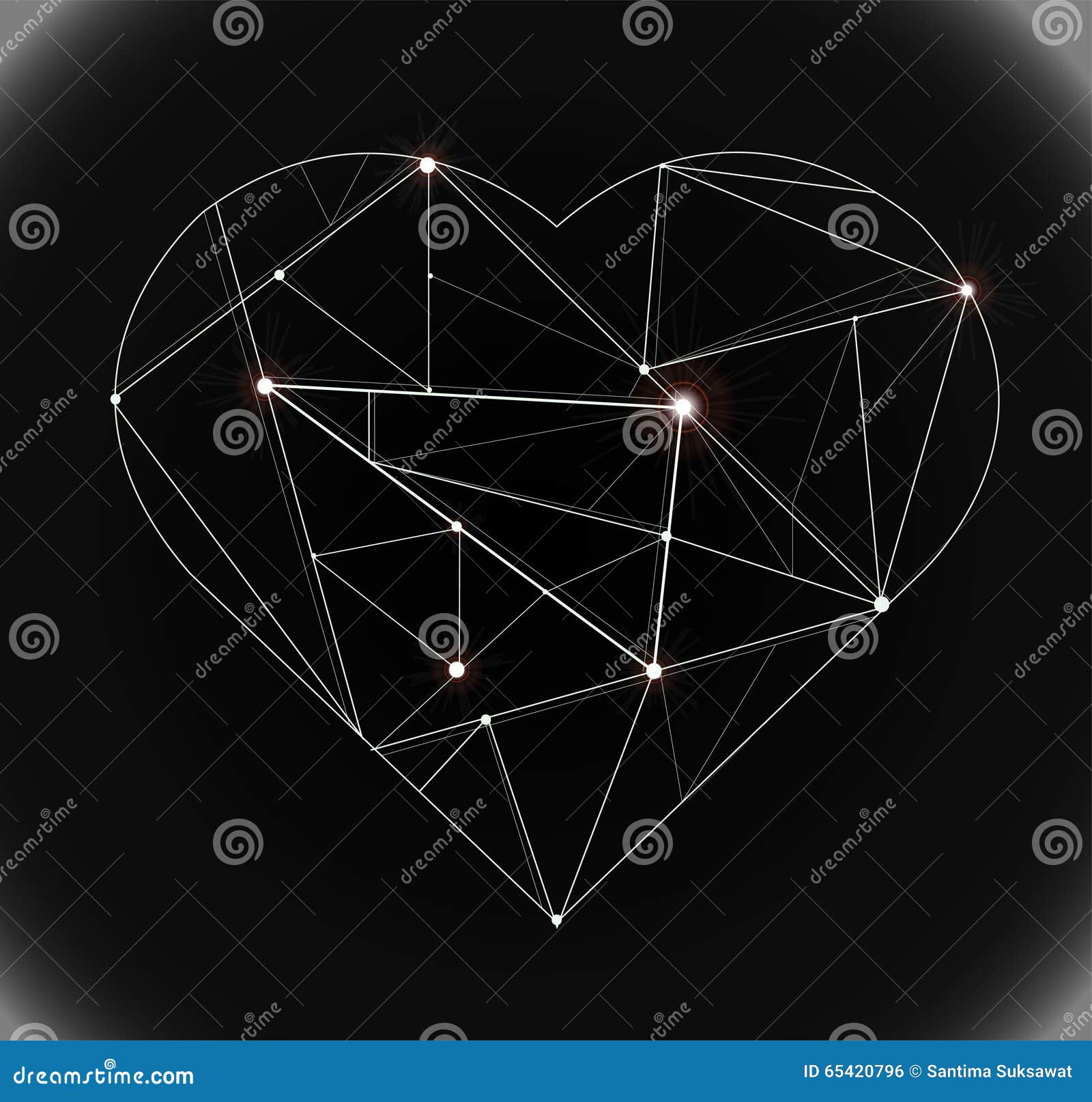 Heart technology stock vector. Illustration of electronic - 65420796