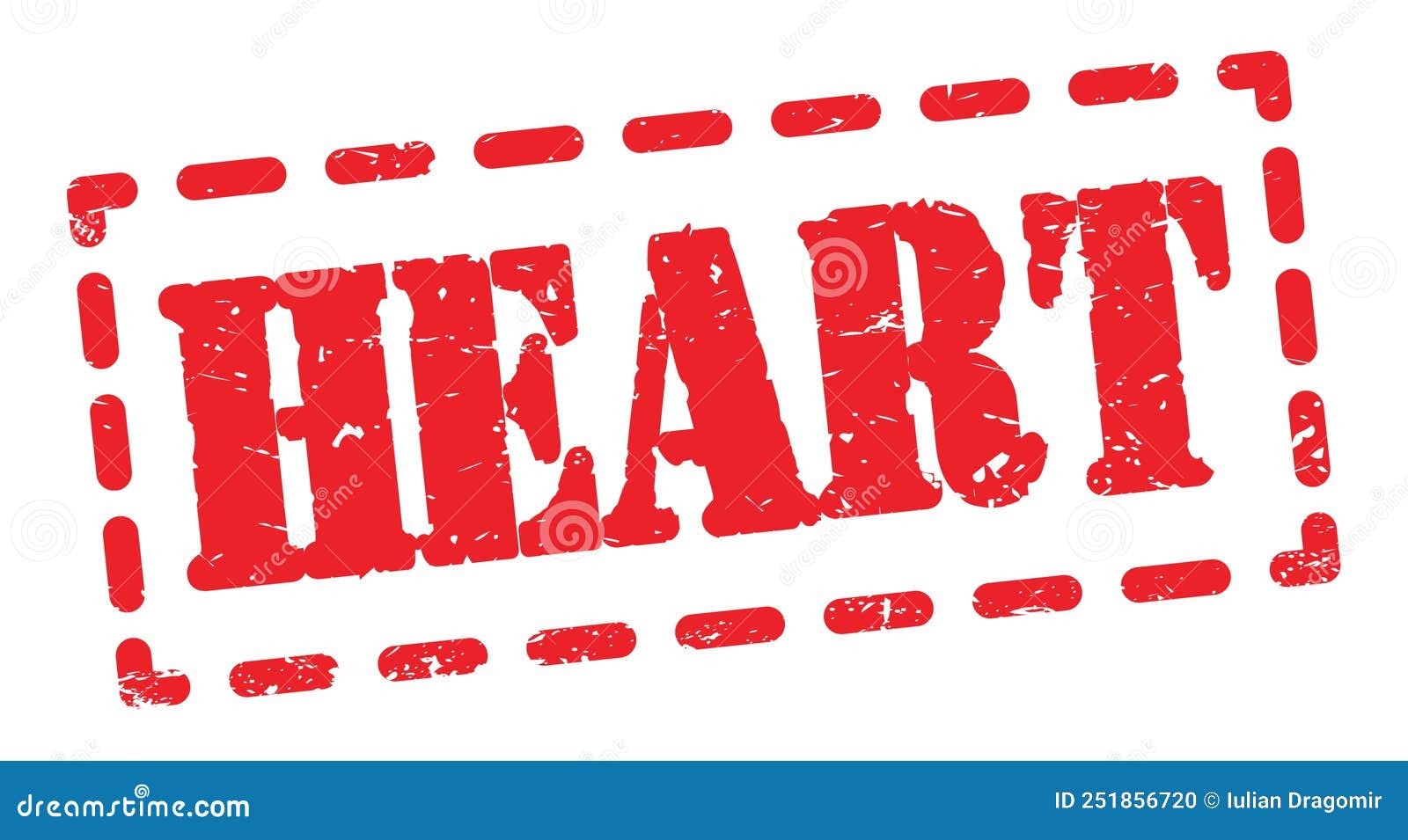 HEART Text Written on Red Stamp Sign Stock Illustration - Illustration ...