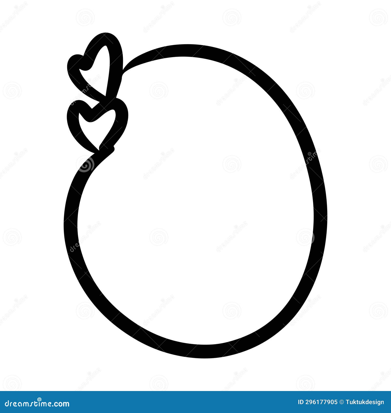 Heart Textbox Frame Border Abstract Outline Shape Icon For Decorative ...