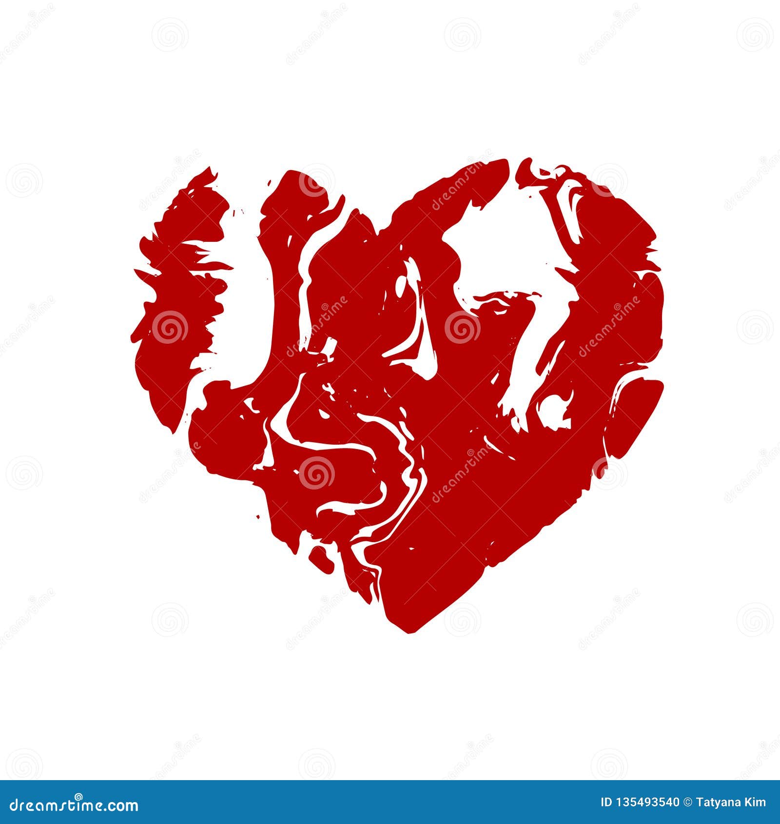 Heart, Texture Stone Marble Fabric. Vector Illustration Stock ...