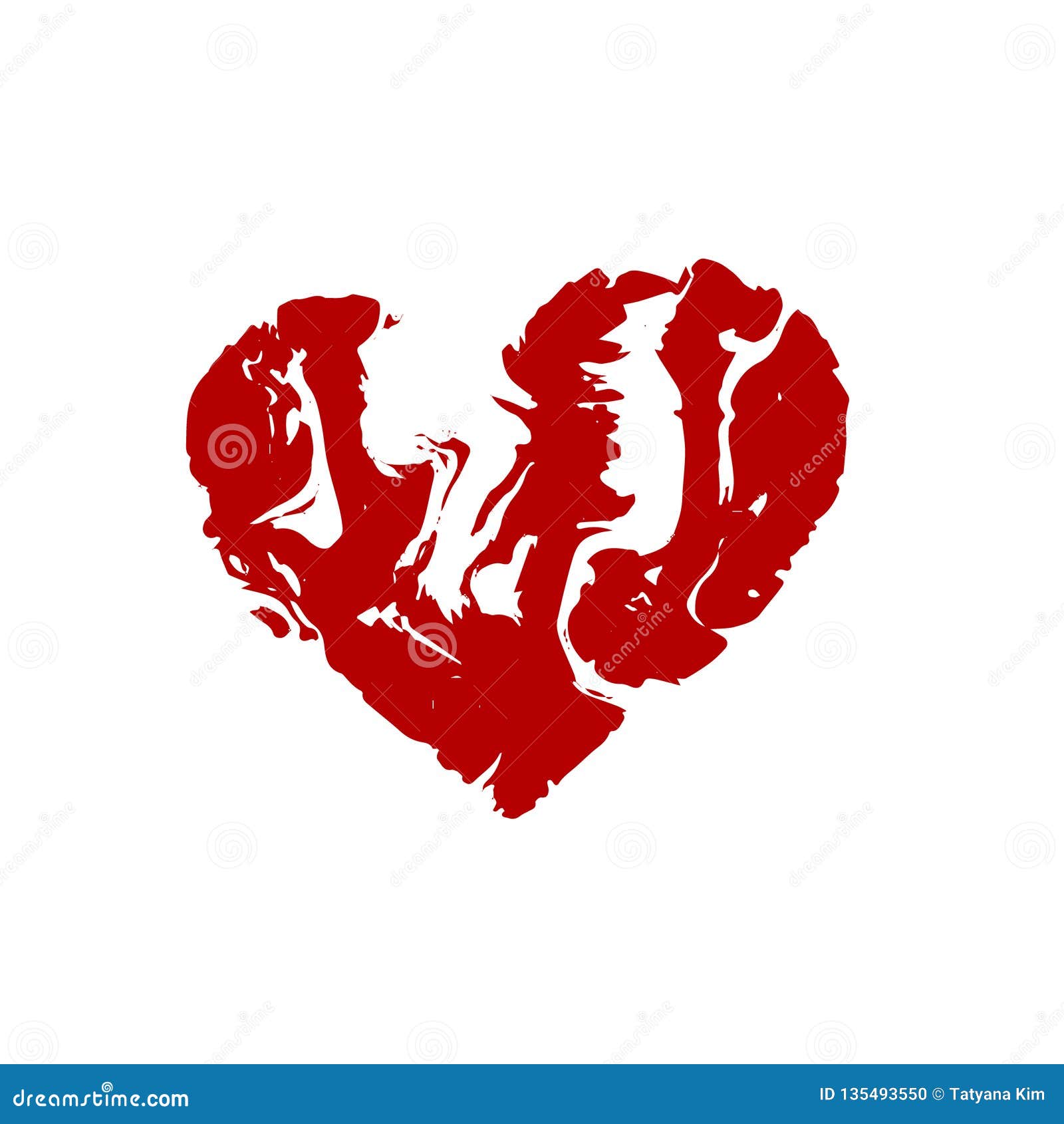 Heart, Texture Stone Marble Fabric. Vector Illustration Stock ...