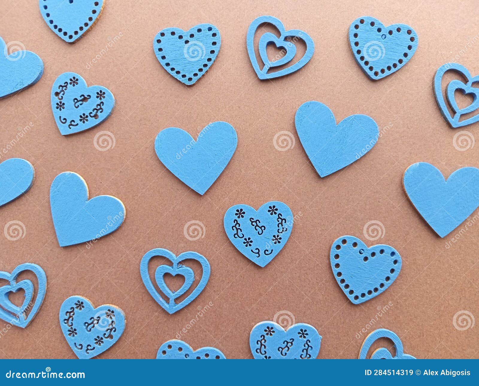 Heart Theme Backdrop Featuring Hearts of Different Shapes and Sizes ...