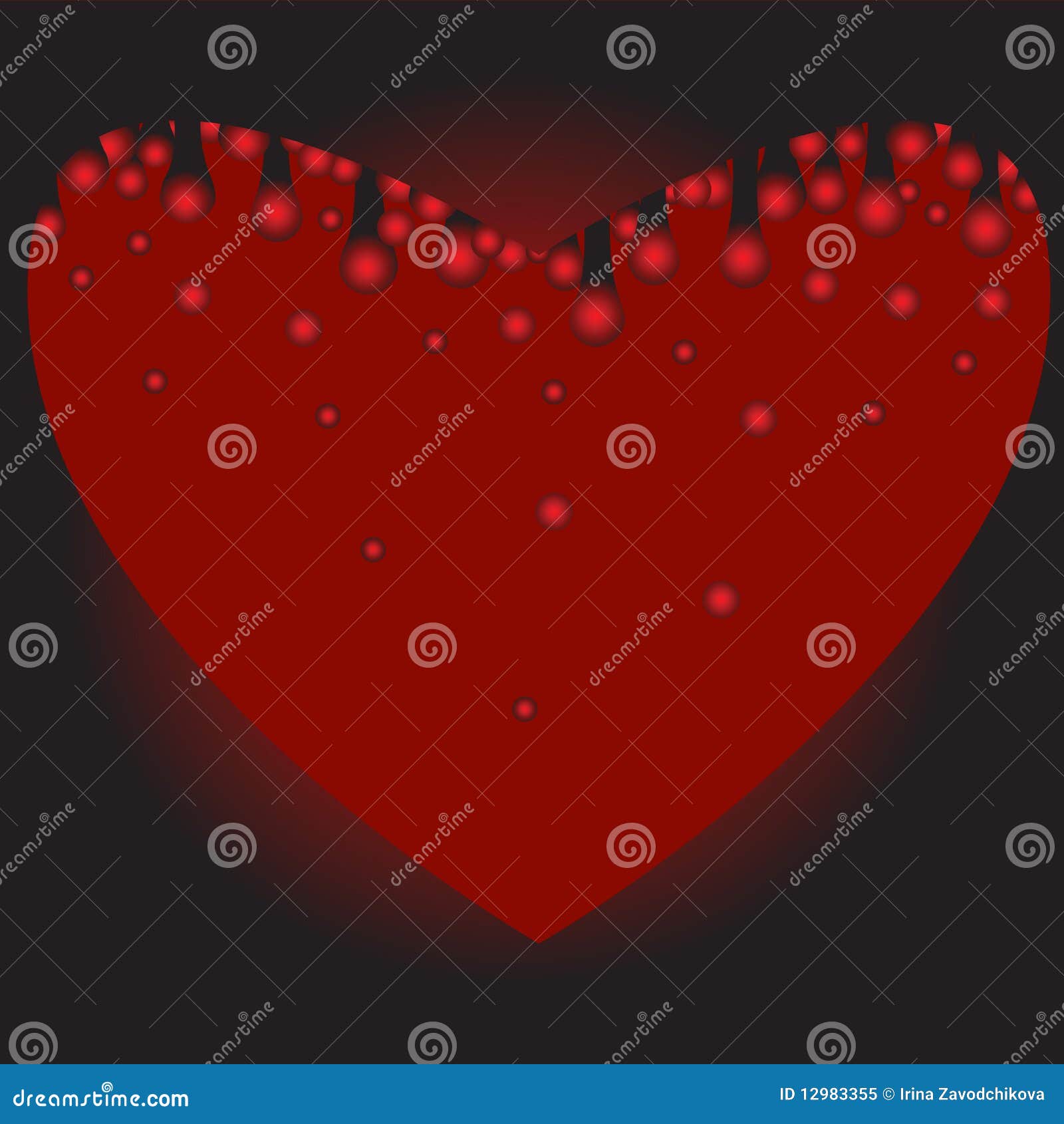 Heart to bleed stock vector. Illustration of depression - 12983355
