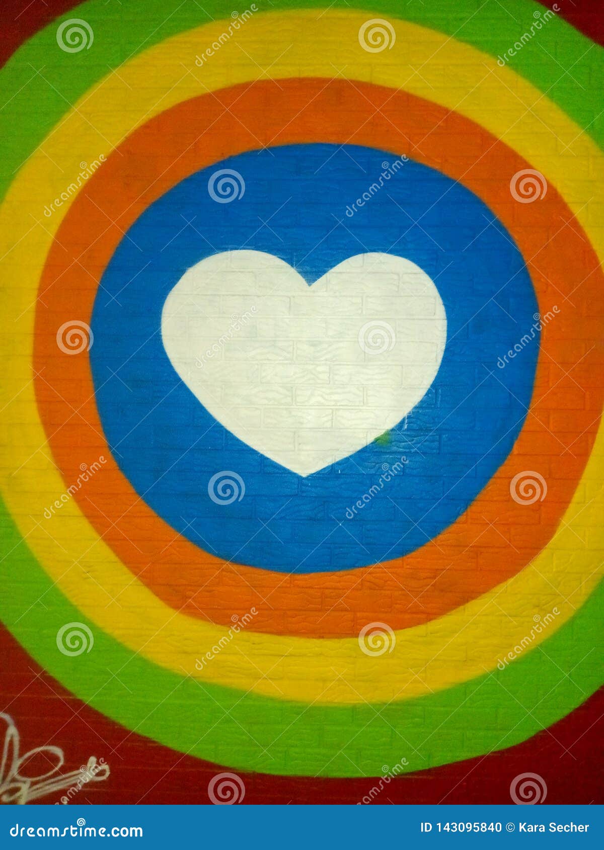 The Heart to Happiness. stock photo. Image of rainbow - 143095840