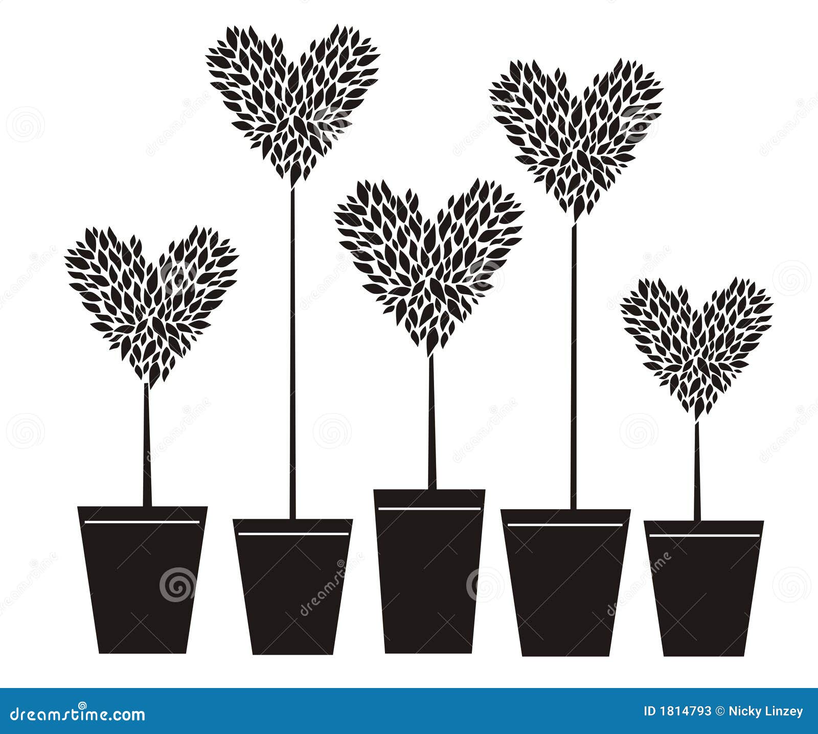 Heart topiary stock vector. Illustration of plant, topiary - 1814793