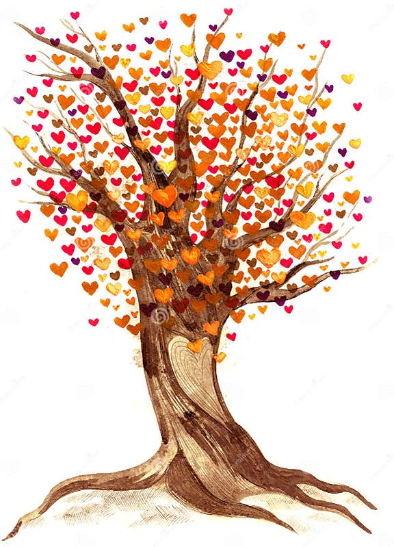 Heart tree stock illustration. Illustration of concept - 22930205