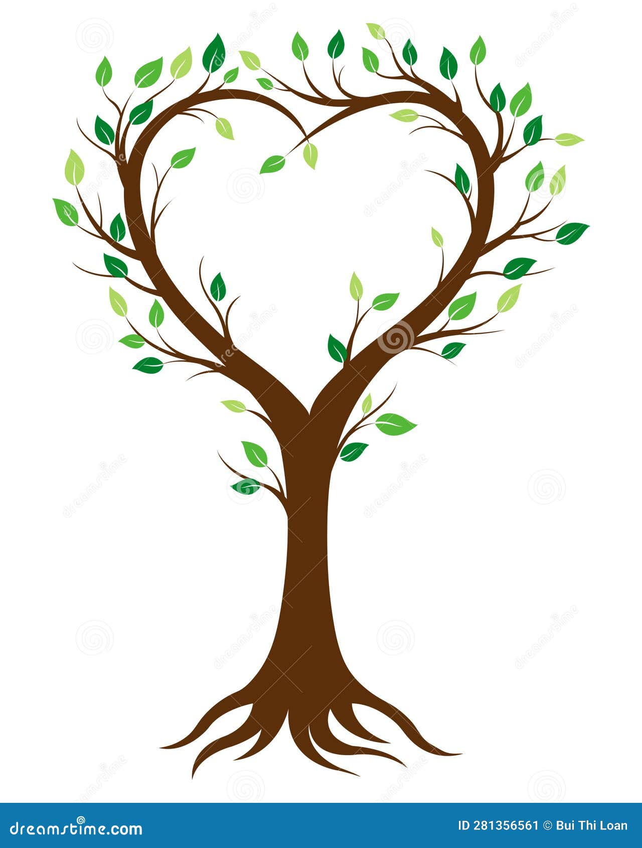 Heart With Roots Cartoon Vector | CartoonDealer.com #20419423