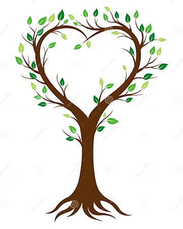 Heart Tree with Roots - Eps Stock Vector - Illustration of heart, tree ...
