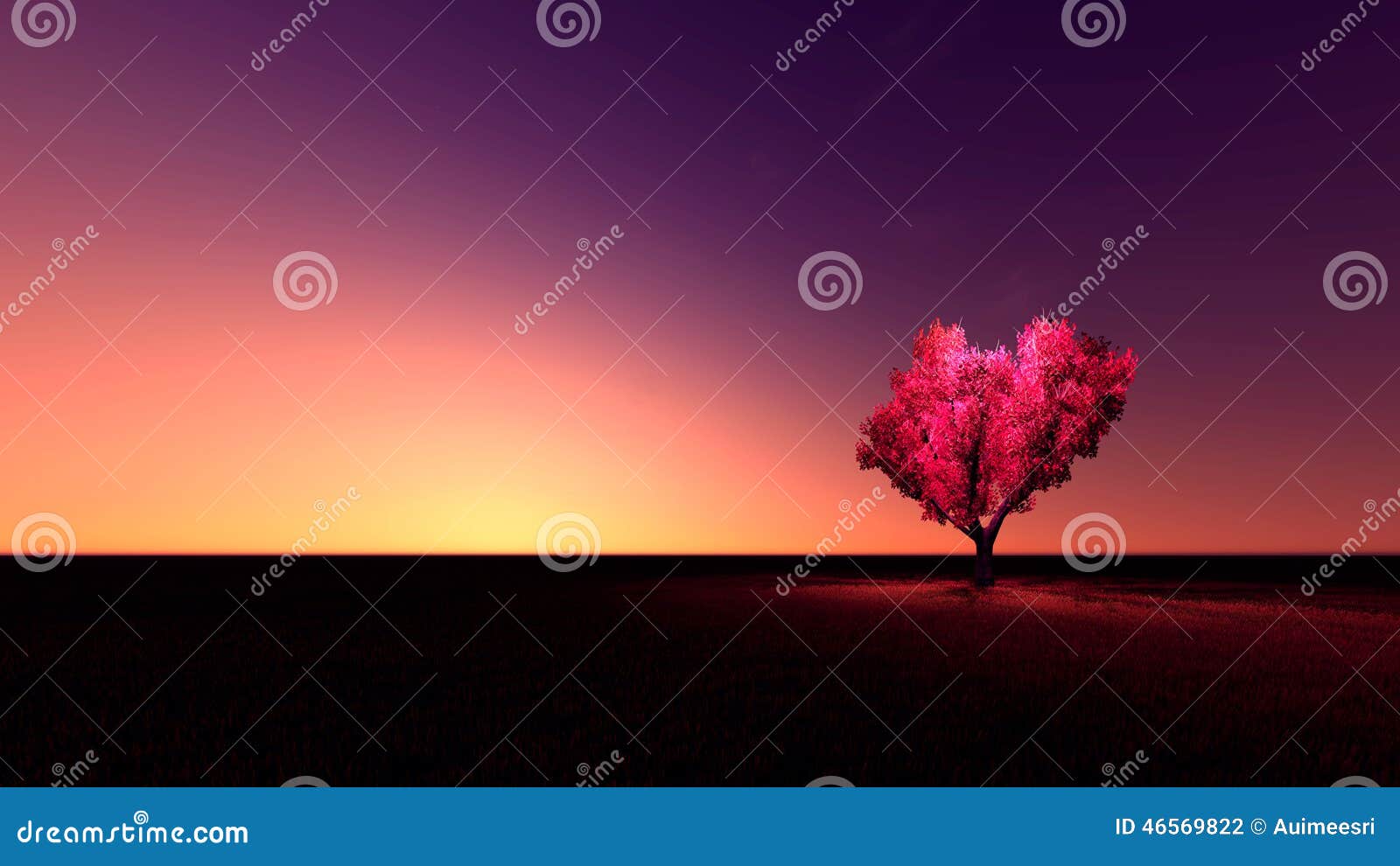 Heart tree stock illustration. Illustration of beautiful - 46569822