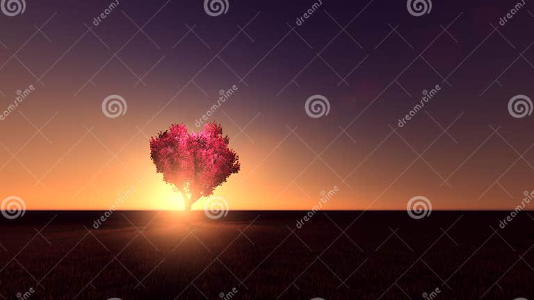 Heart tree stock illustration. Illustration of abstract - 46569855