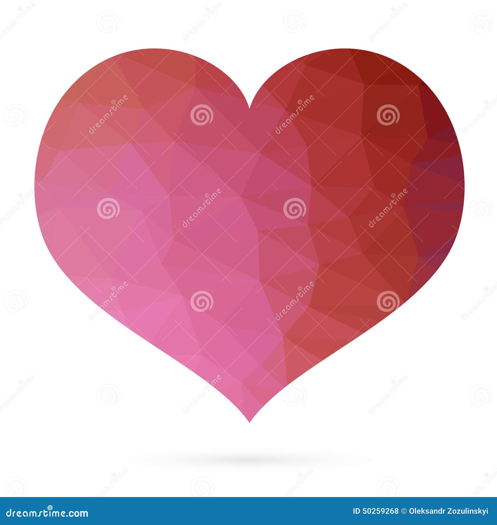 Heart of triangles. Raster stock illustration. Illustration of template ...