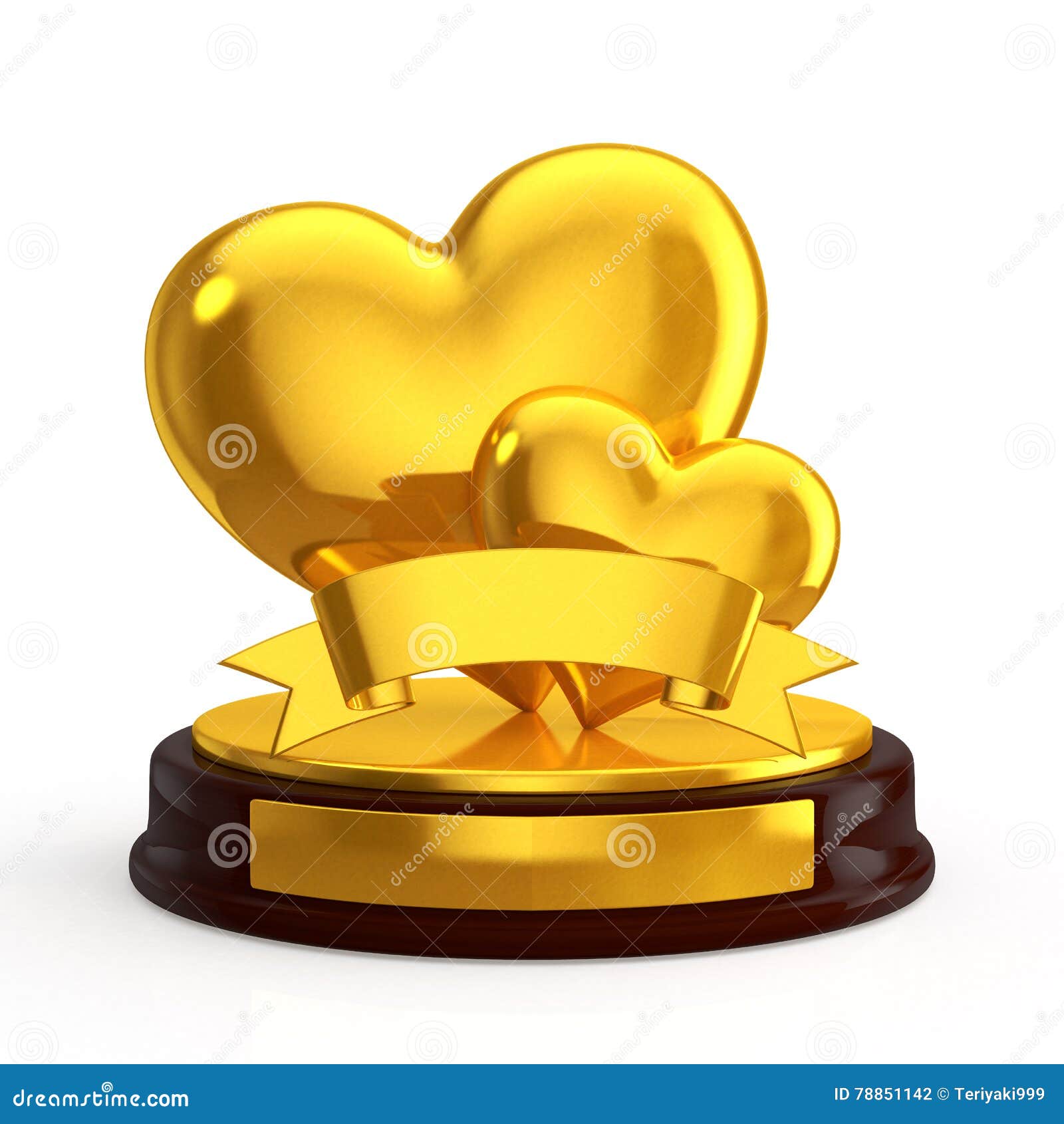 Heart trophy stock illustration. Illustration of rating - 78851142