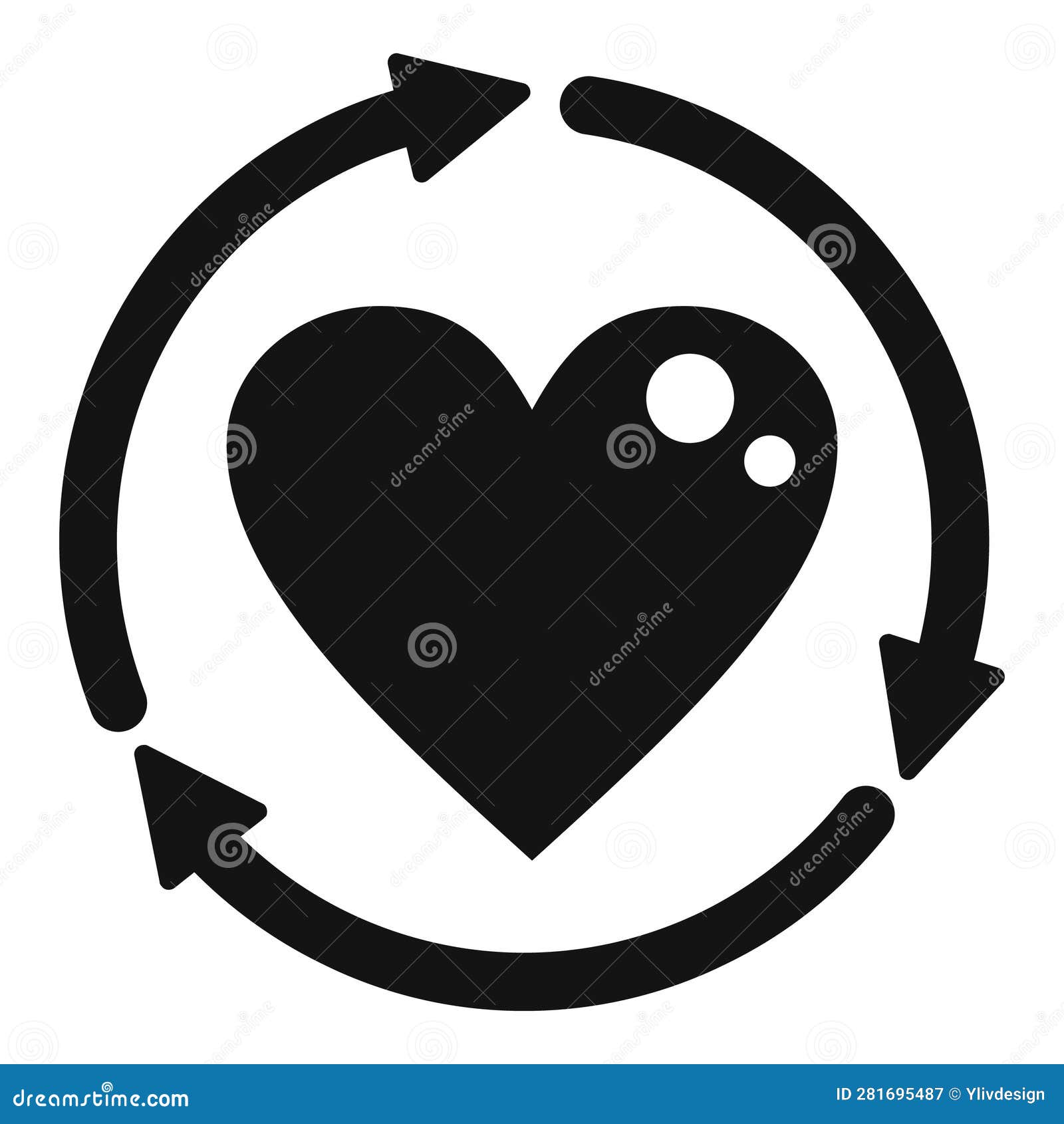 Heart Trust Icon Simple Vector. Core Values Stock Illustration ...