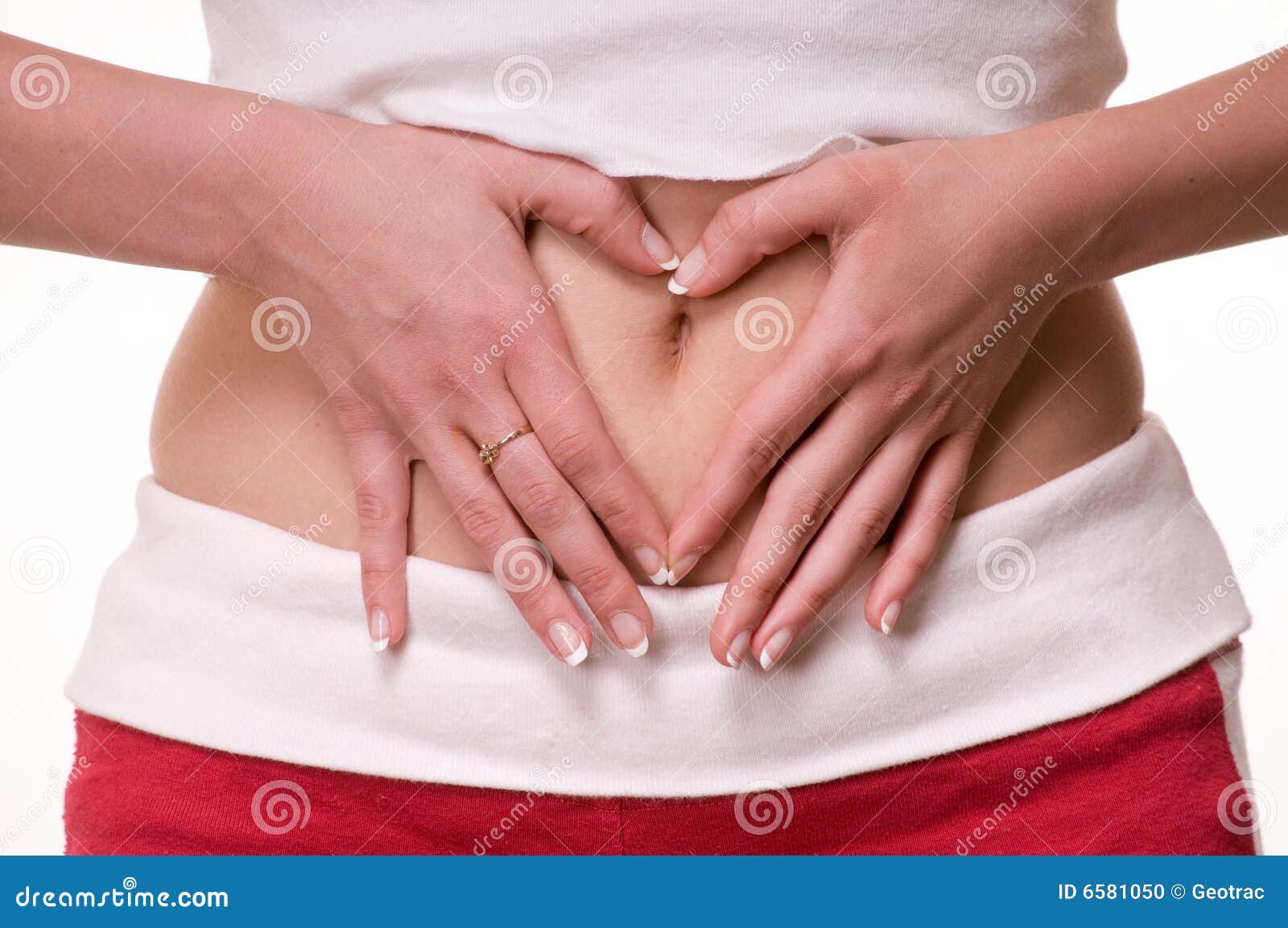 Heart tummy stock photo. Image of slim, fingers, belly - 6581050