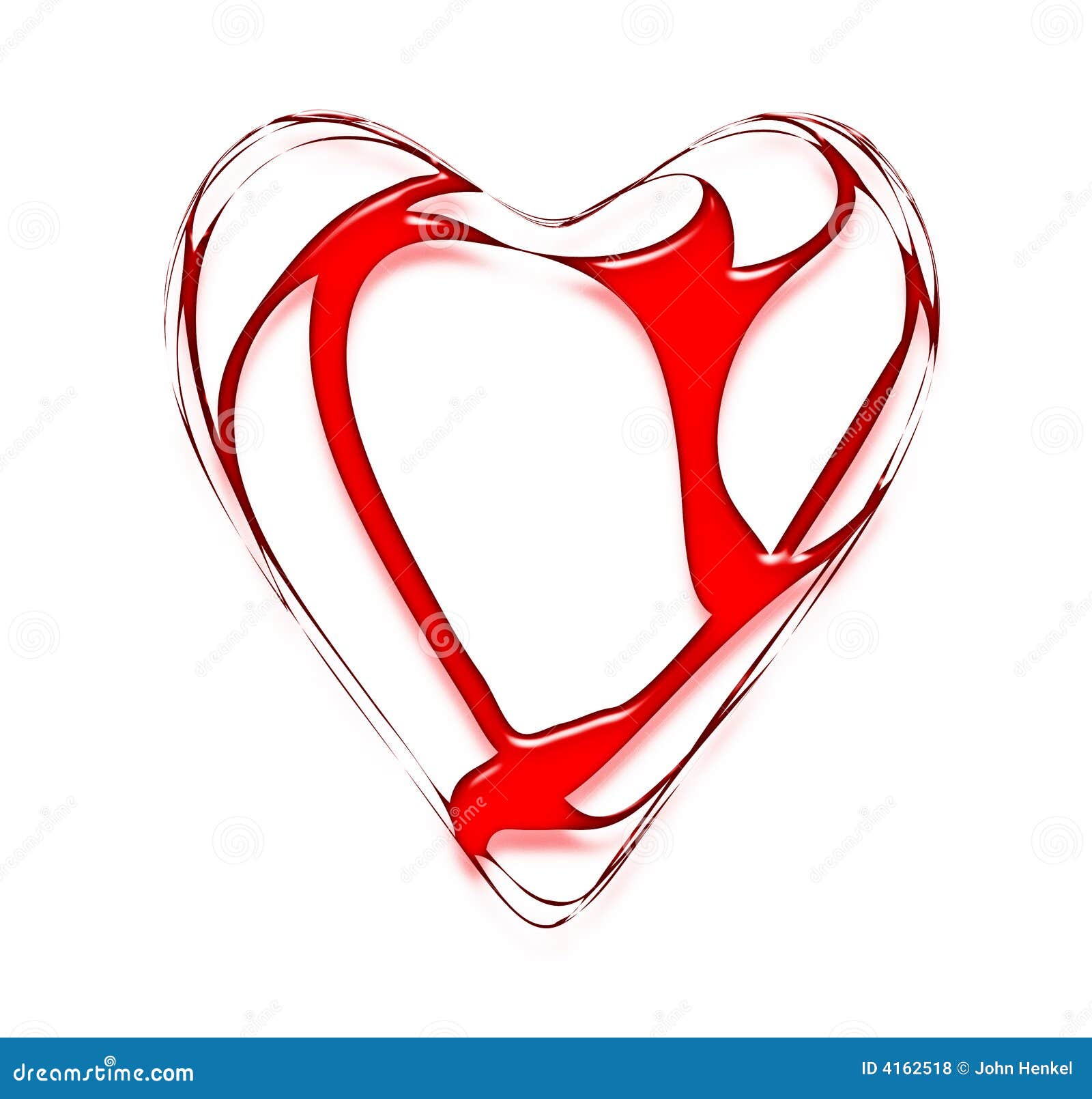 Heart Twisted and Neon stock illustration. Illustration of love - 4162518