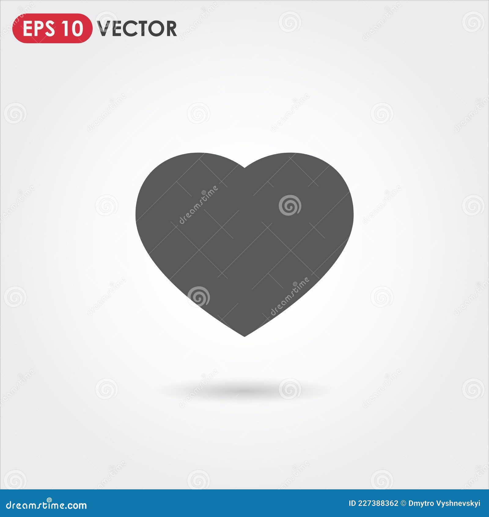 Heart Ui Web Button. Vector Icon Stock Vector - Illustration of symbol ...