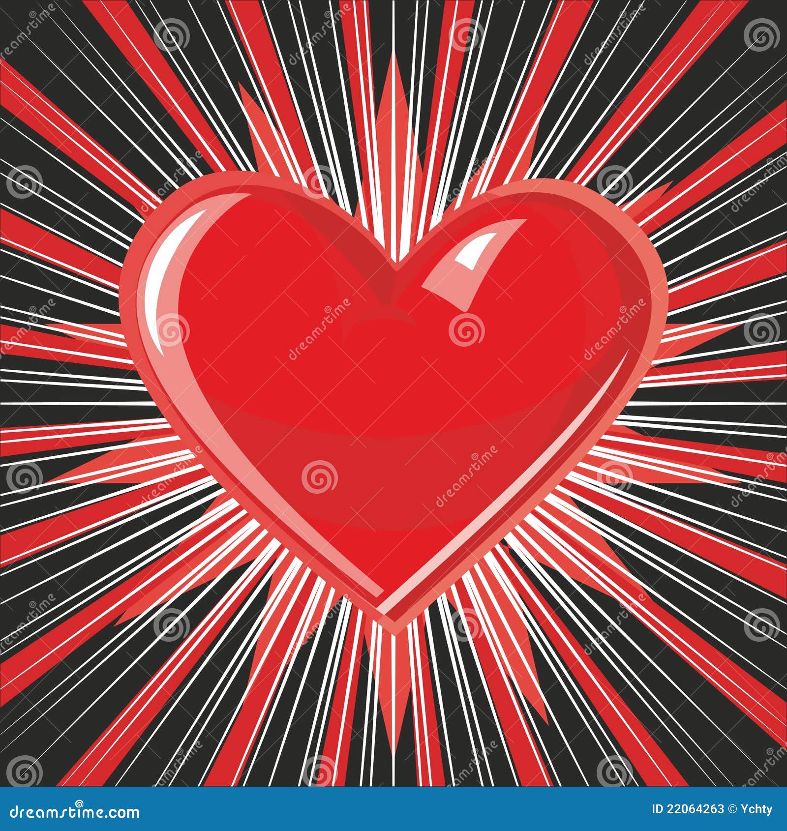 Heart in vector stock illustration. Illustration of element - 22064263