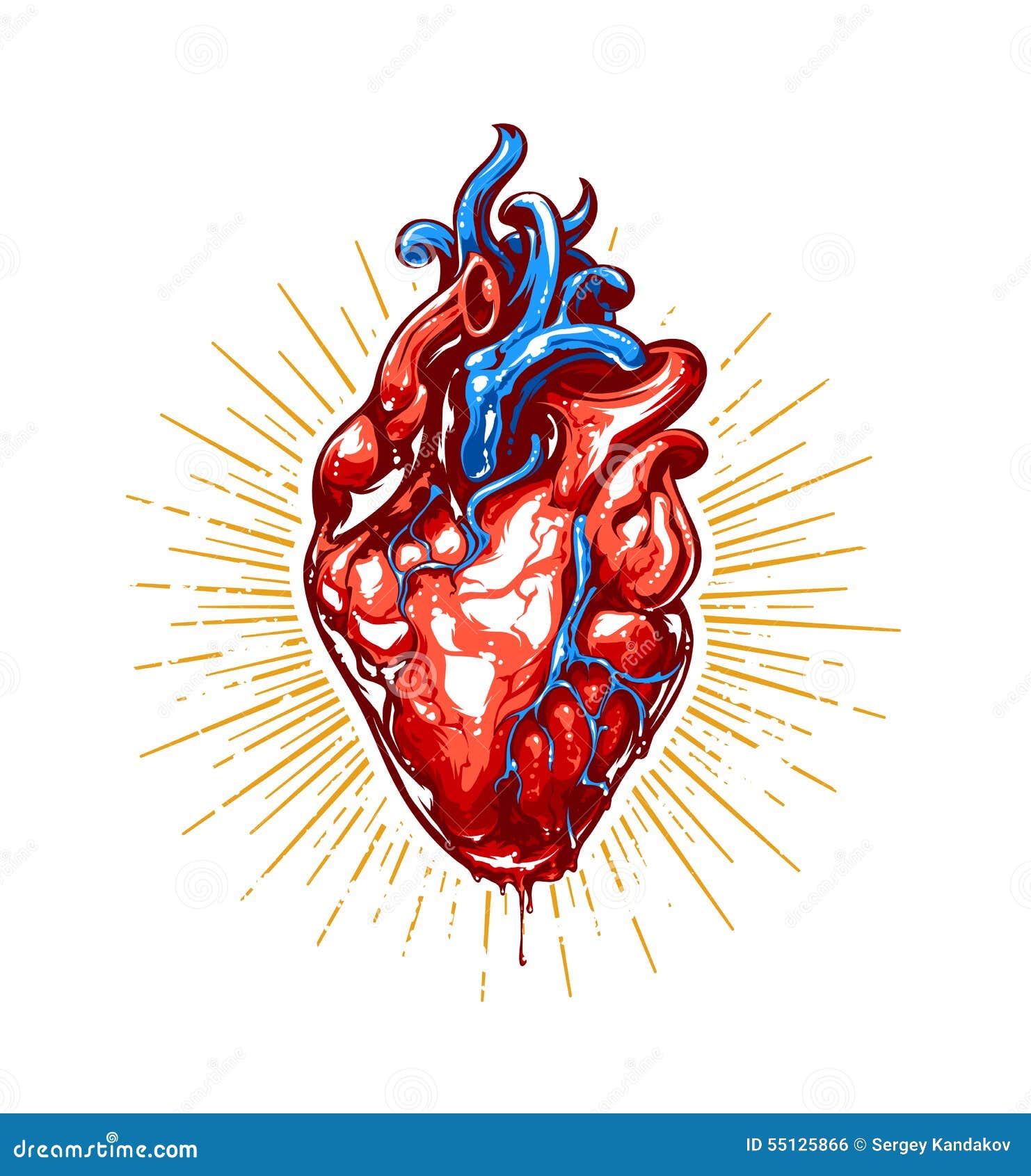 Heart Vector Art stock vector. Illustration of print - 55125866