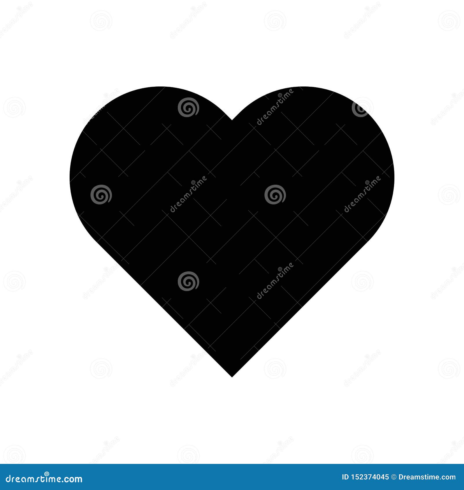 Heart Vector, Social Media Solid Style Icon Stock Vector - Illustration ...