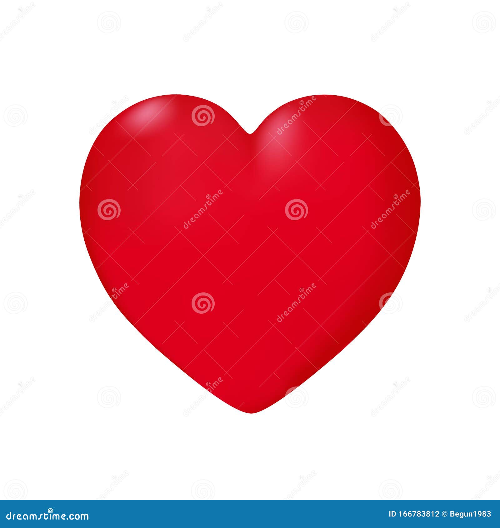 Heart in Vector on White Background. Stock Vector - Illustration of ...