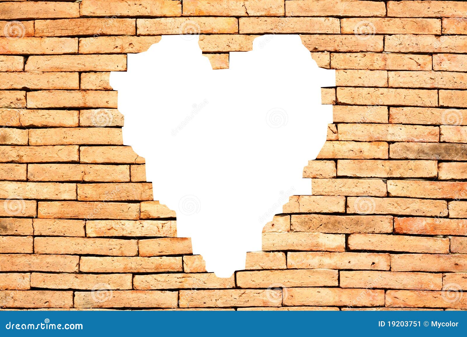 Heart wall stock image. Image of symbol, rectangle, bricks - 19203751