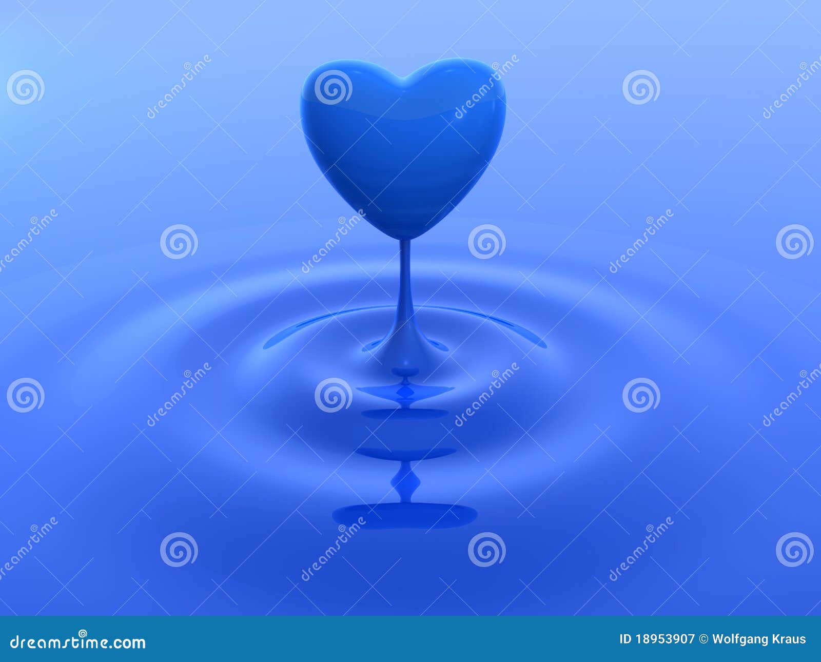 Beautiful Nature Water Drop Heart
