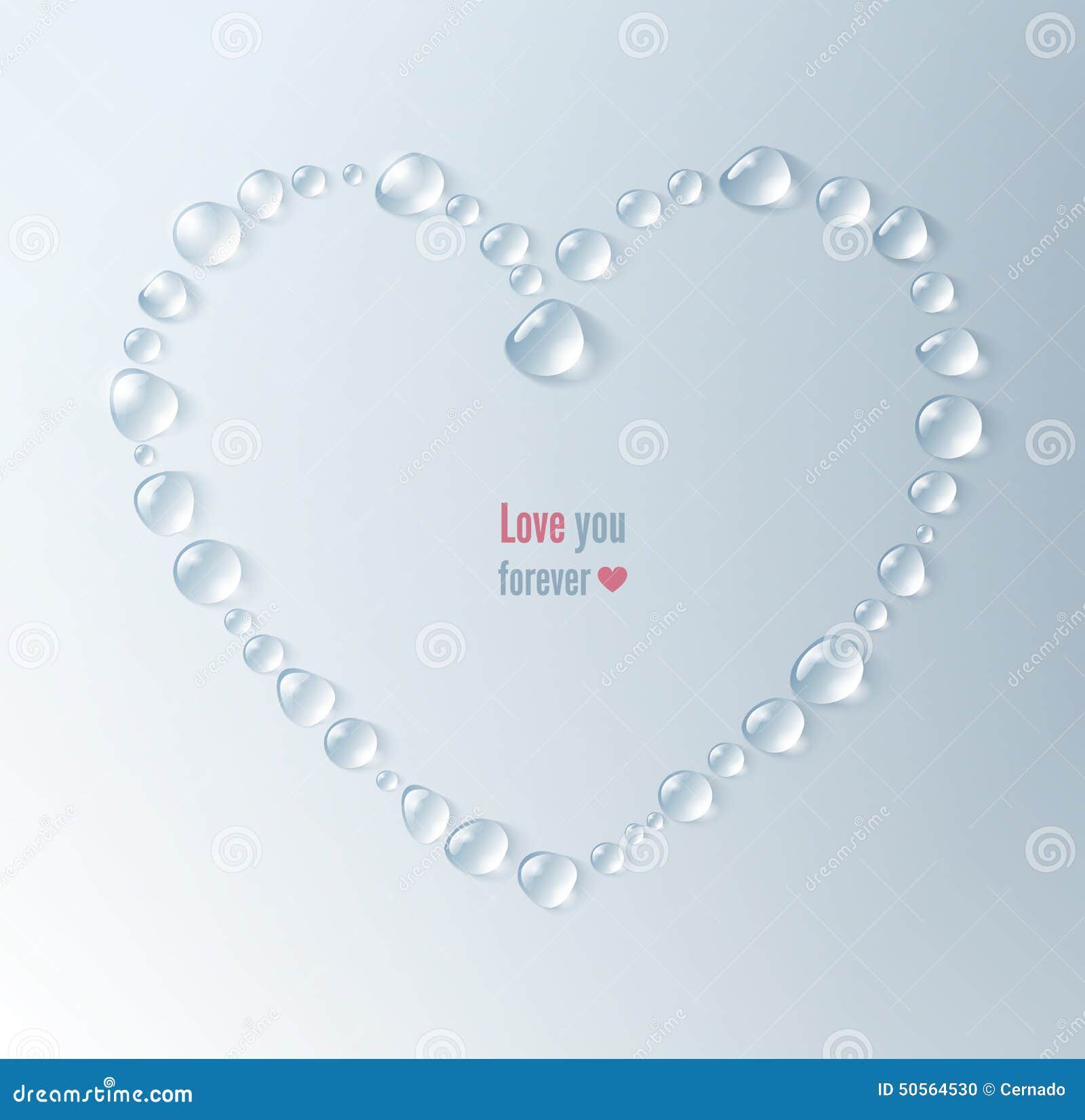 Heart, Water Drops, Valentines Day Stock Vector - Illustration of water ...