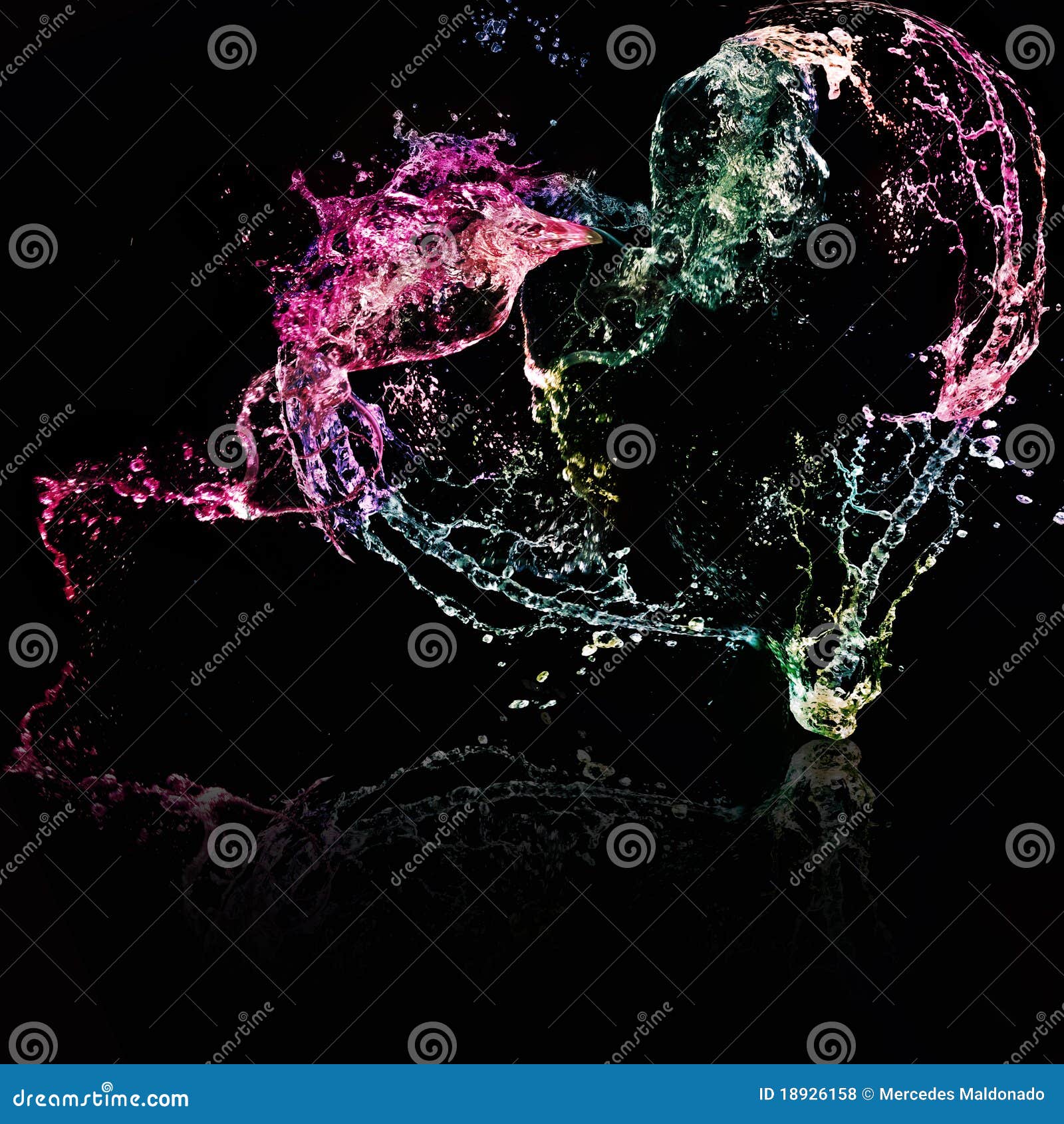 Heart from water splash stock photo. Image of health - 18926158