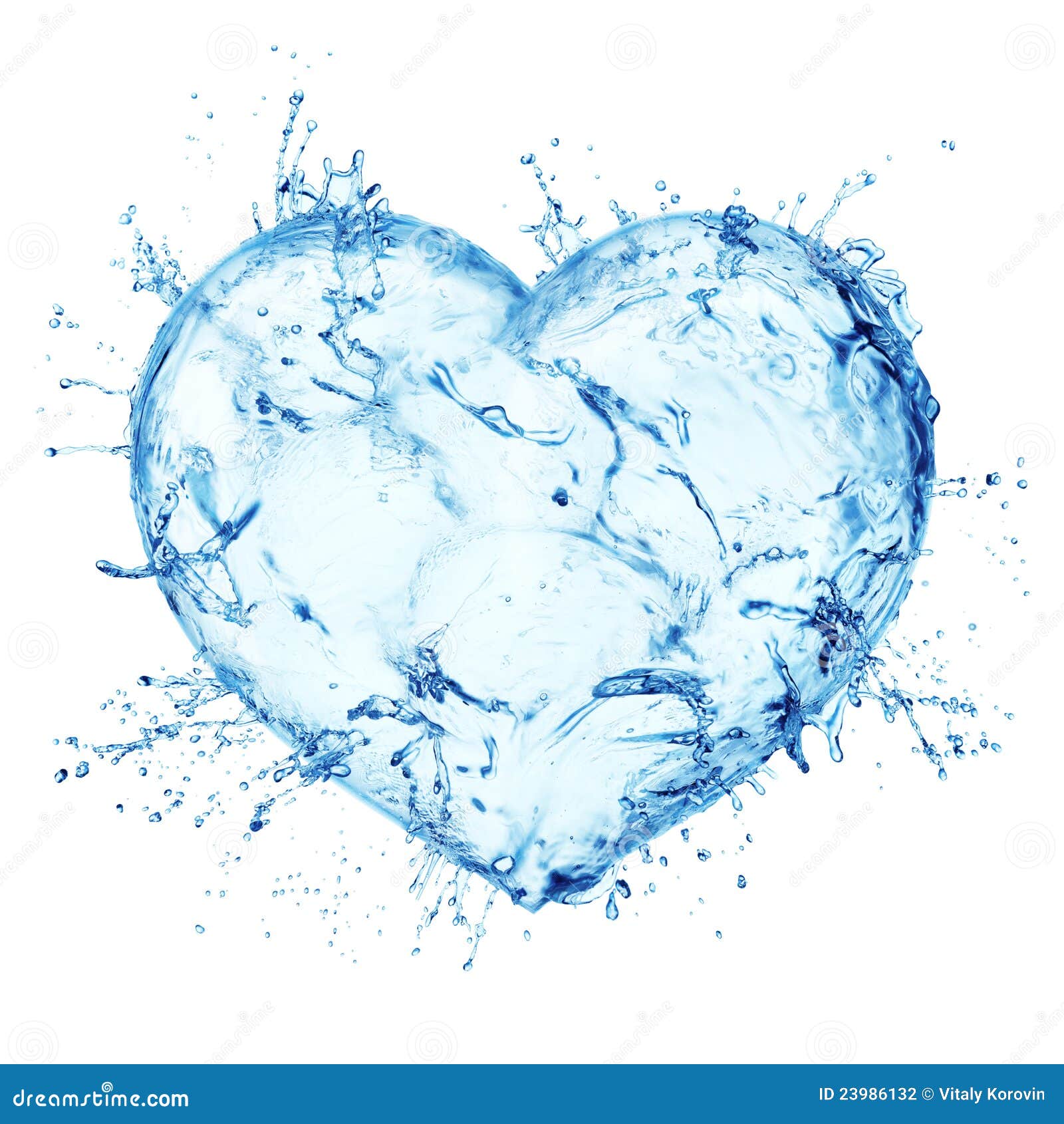 Heart from water splash stock photo. Image of clear, beauty - 23986132