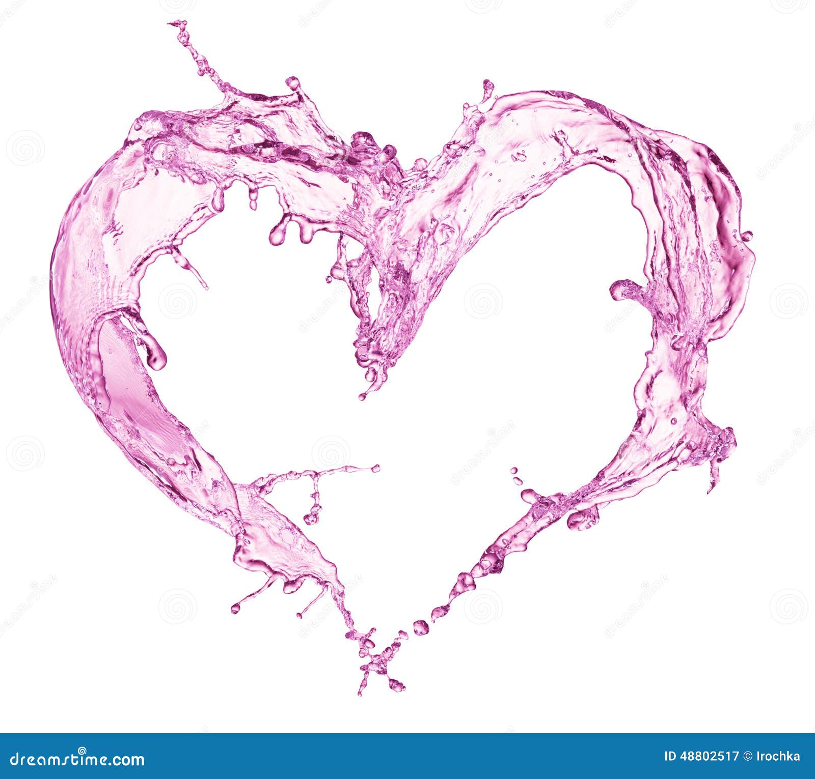 Heart from Water Splash with Bubbles Stock Image - Image of splashing ...