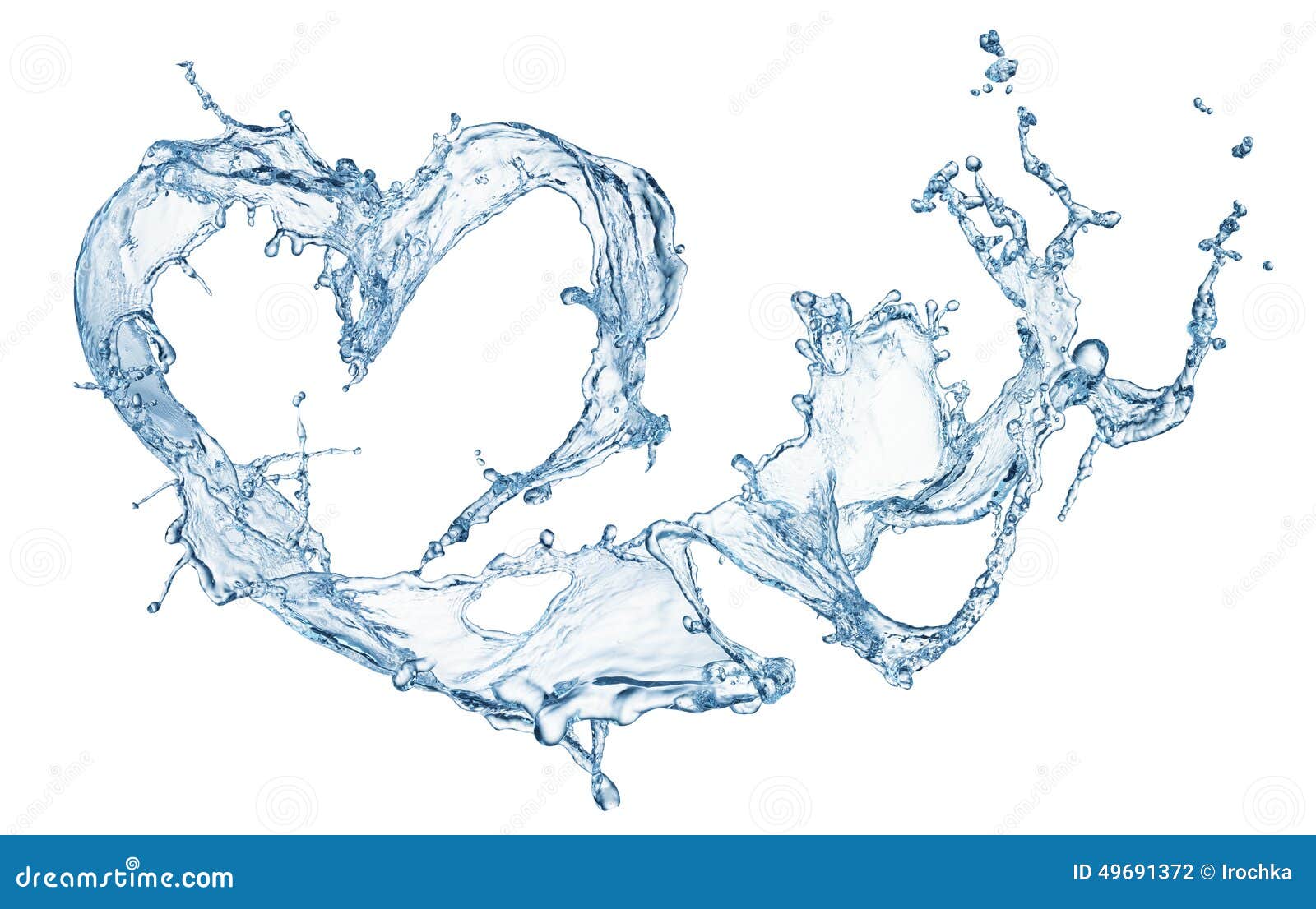 Heart from Water Splash with Bubbles Stock Photo - Image of beauty ...