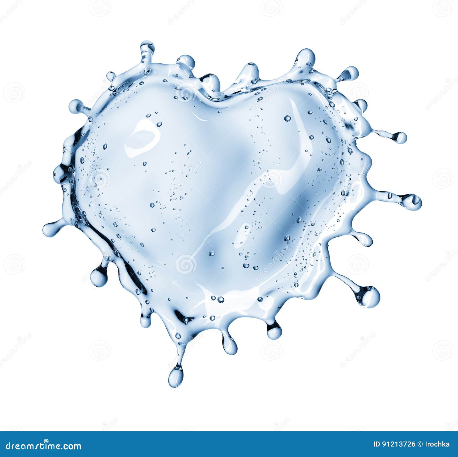 Heart From Water Splash With Bubbles On Blue Water Background Royalty ... Heart From Water Splash With Bubbles On Blue Water Background Royalty ...